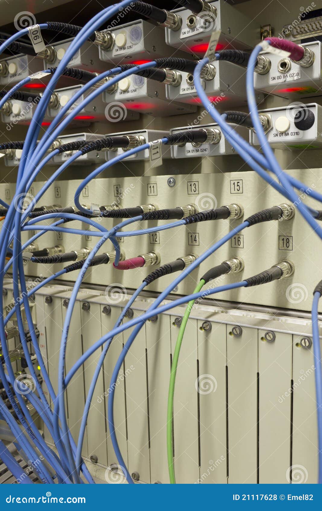 Optical Fibre Data Transfer Stock Photo - Image of infrastructure, link ...