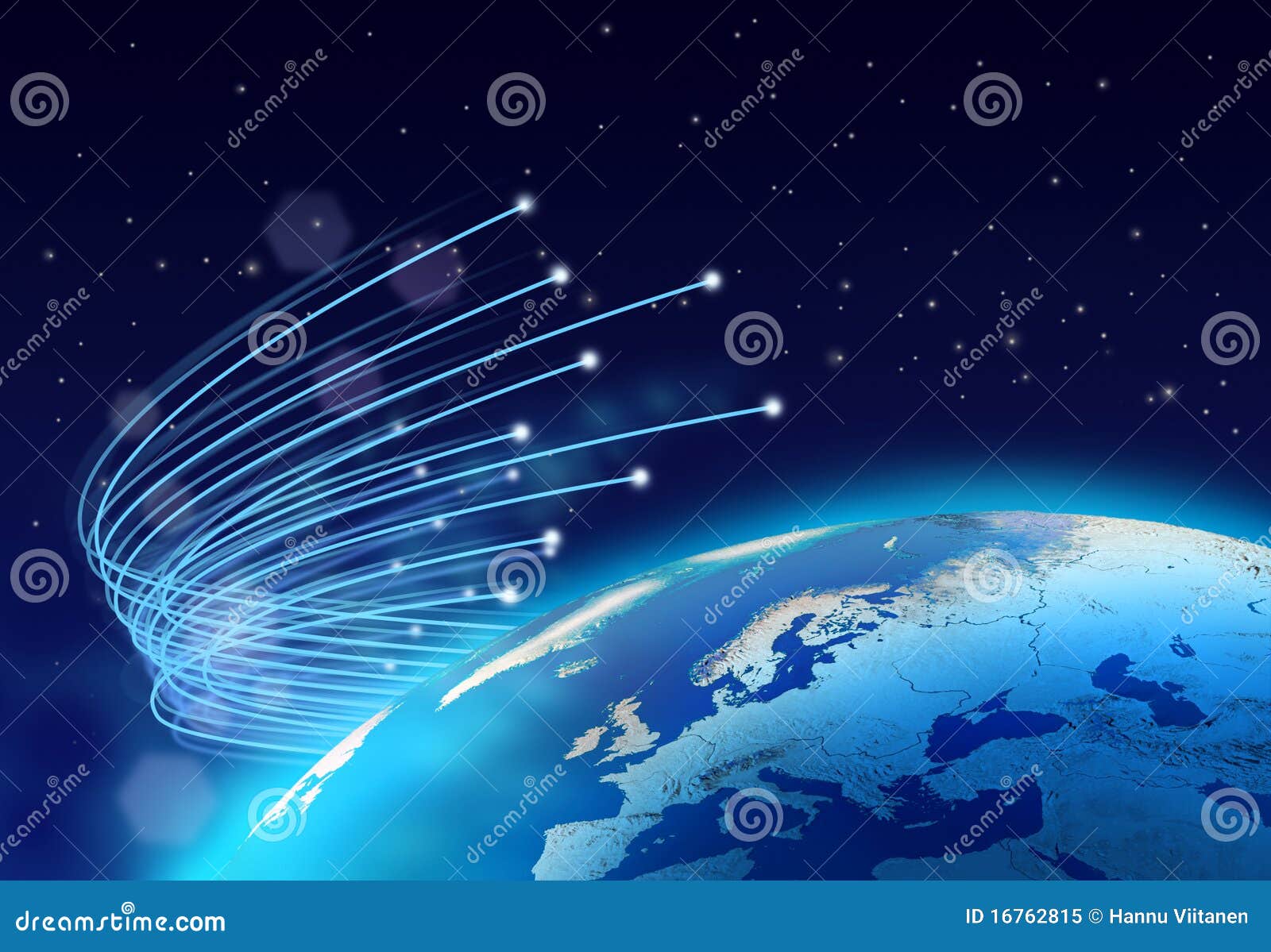 Optical Fibres Internet Speed Planet Stock Illustrations – 11 Optical ...