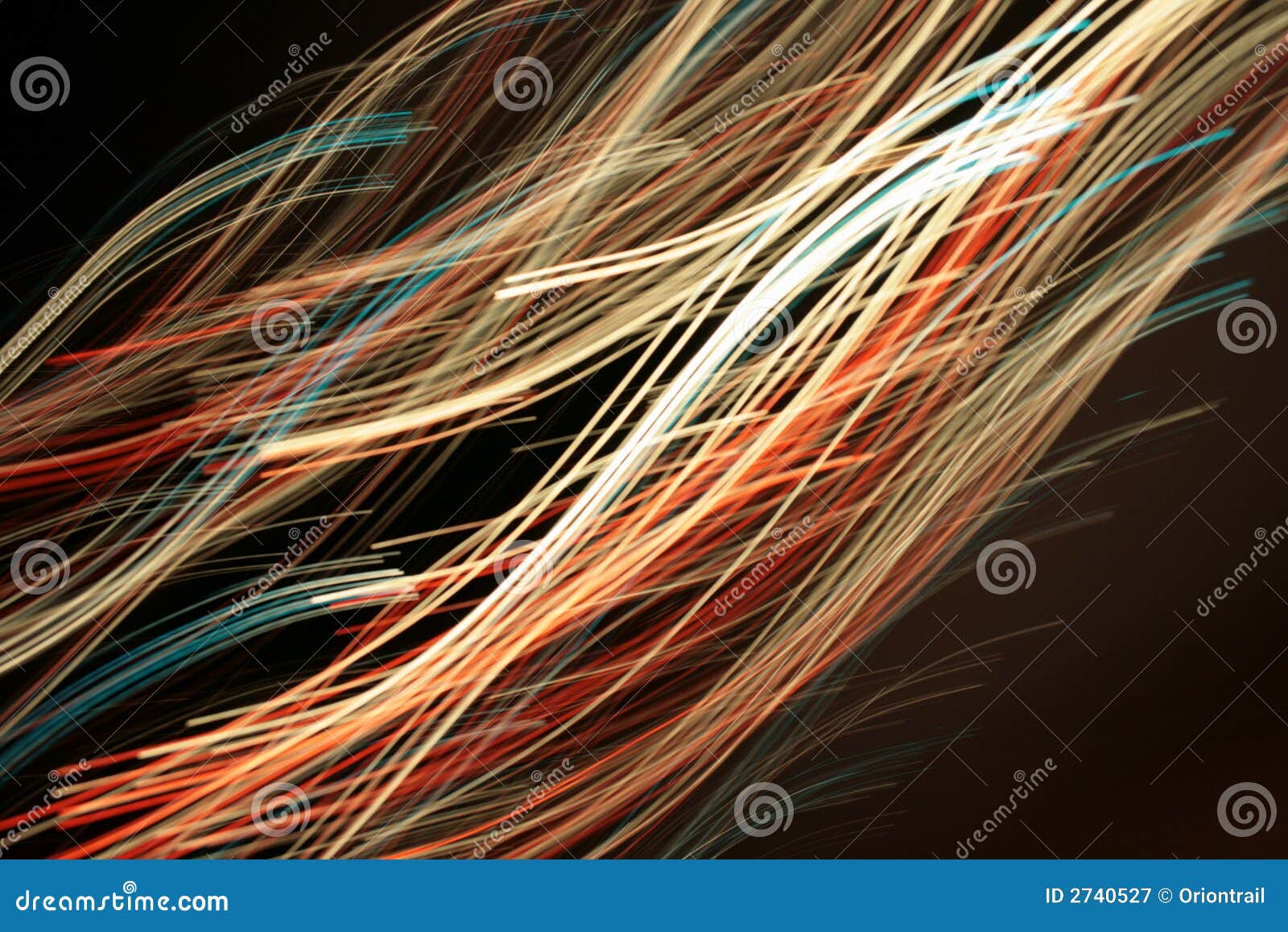 Optical fibres-light lines stock image. Image of clear - 2740527