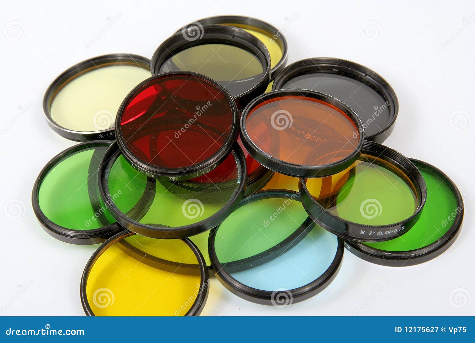 Optical filters stock image. Image of shot, colour, studio - 12175627