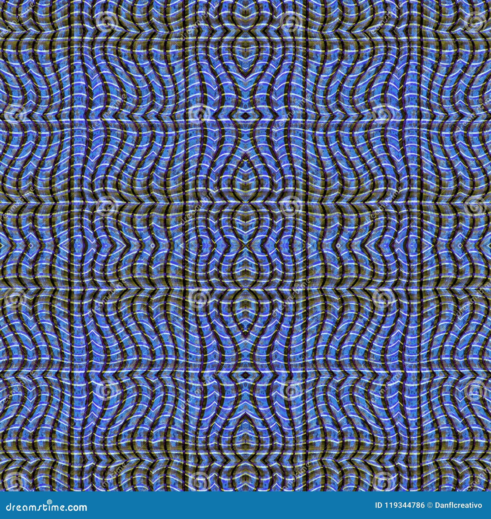 Optical Geometric Seamless Pattern Stock Illustration - Illustration of ...