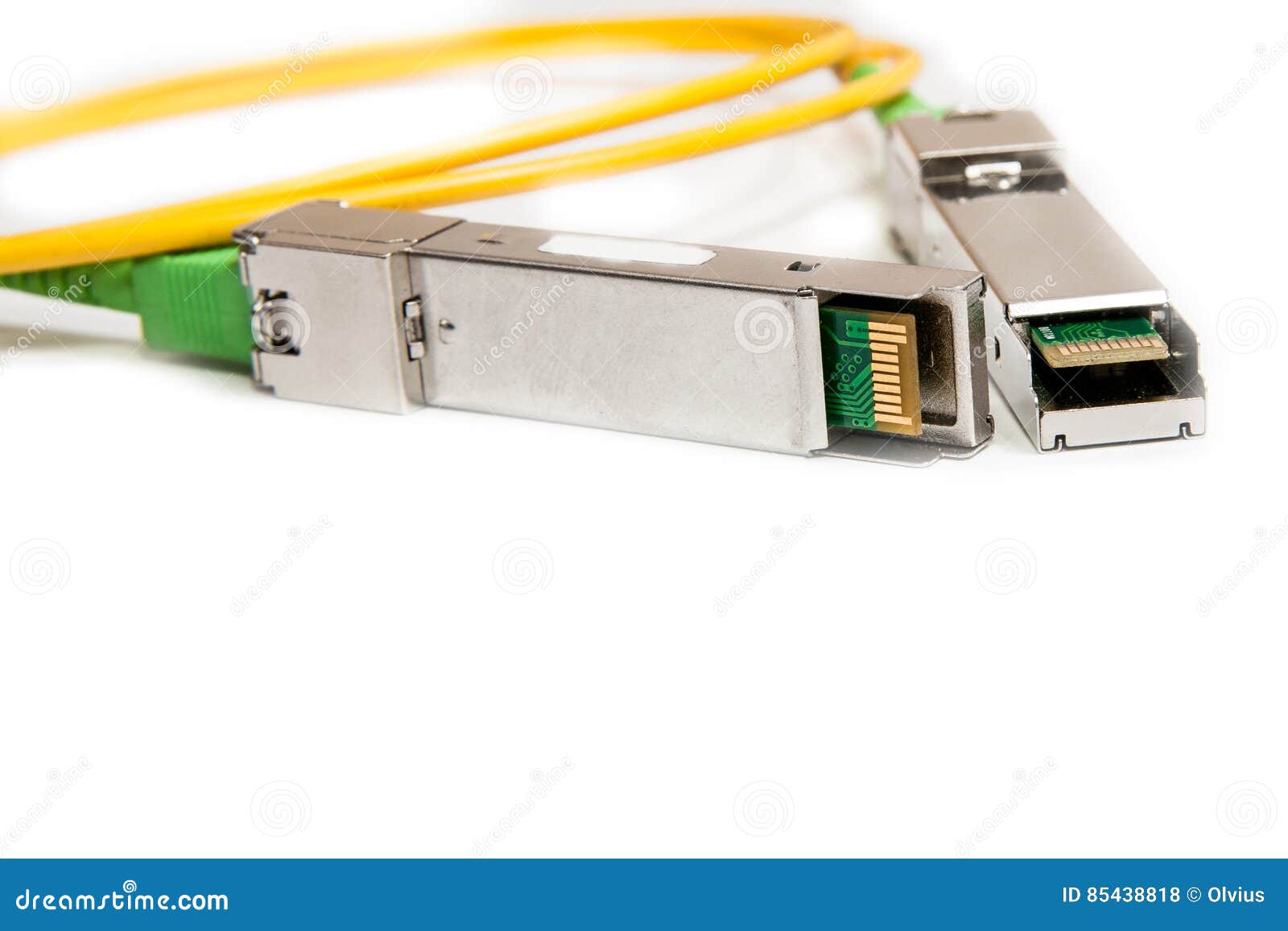 Optical Gigabit SFP Module for Network Stock Photo - Image of black ...