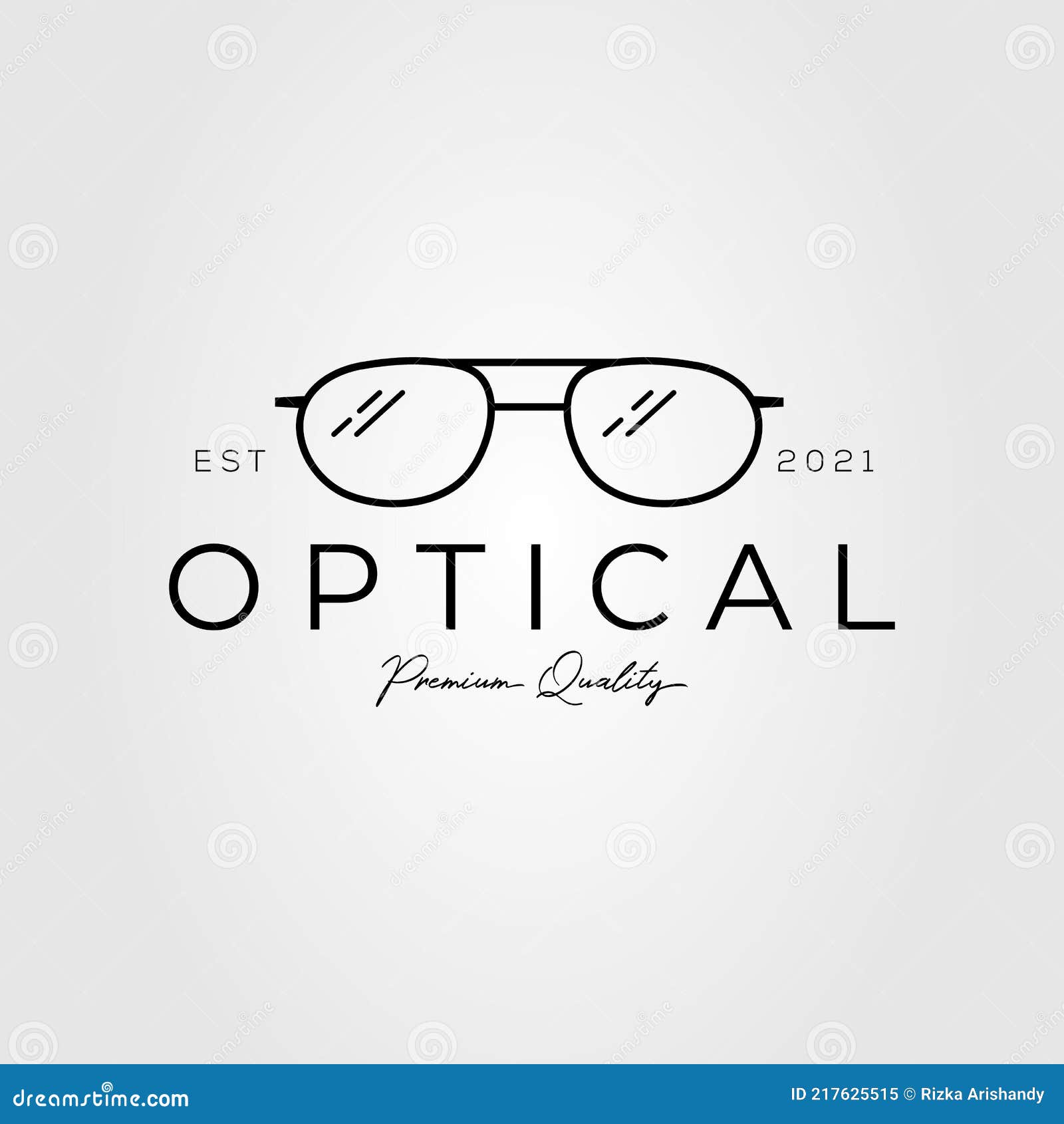 Optical Glasses Logo. Eyeglass, Spectacles Logo Vector Illustration ...