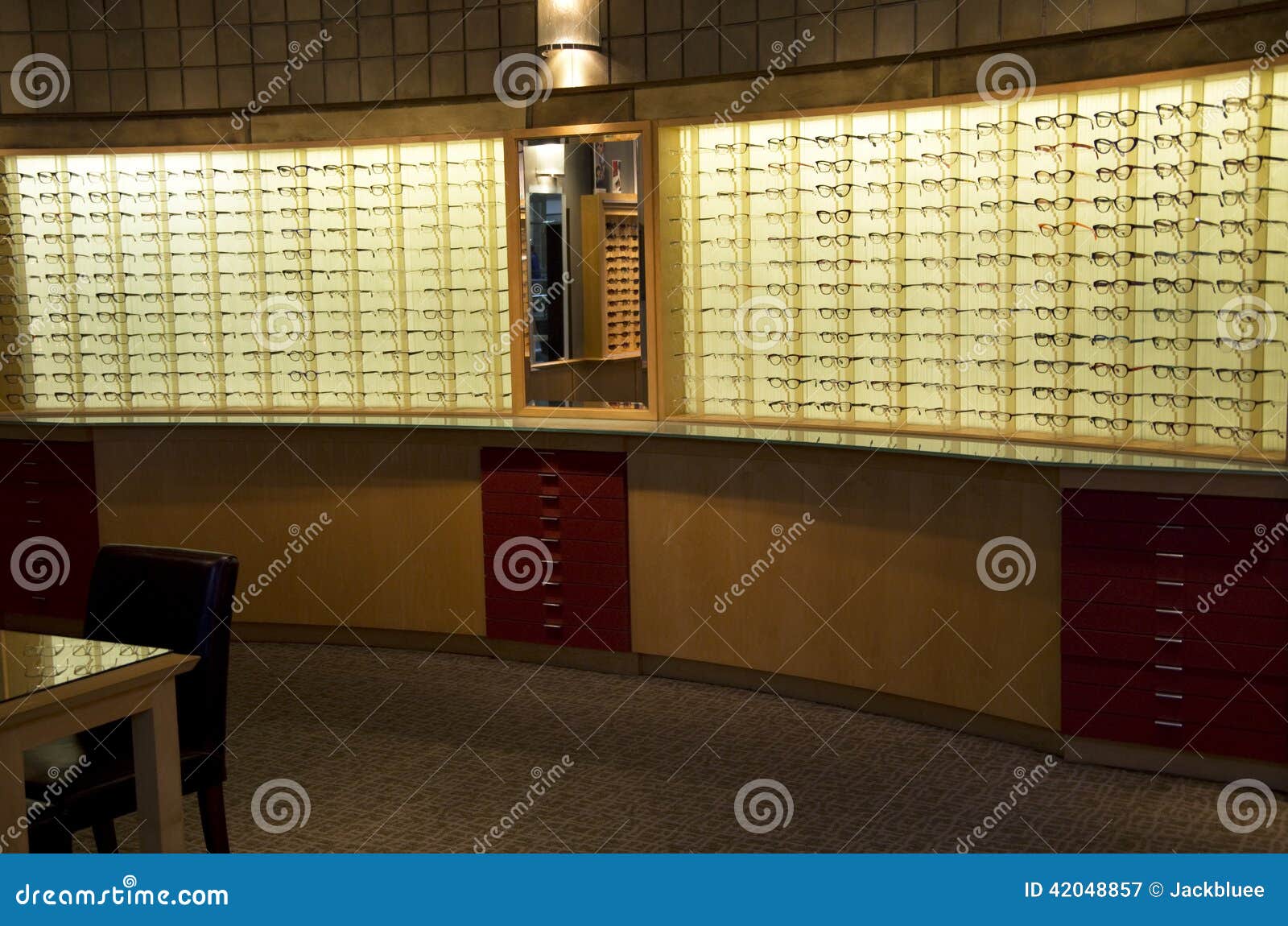 Optical glasses store stock image. Image of lighting - 42048857