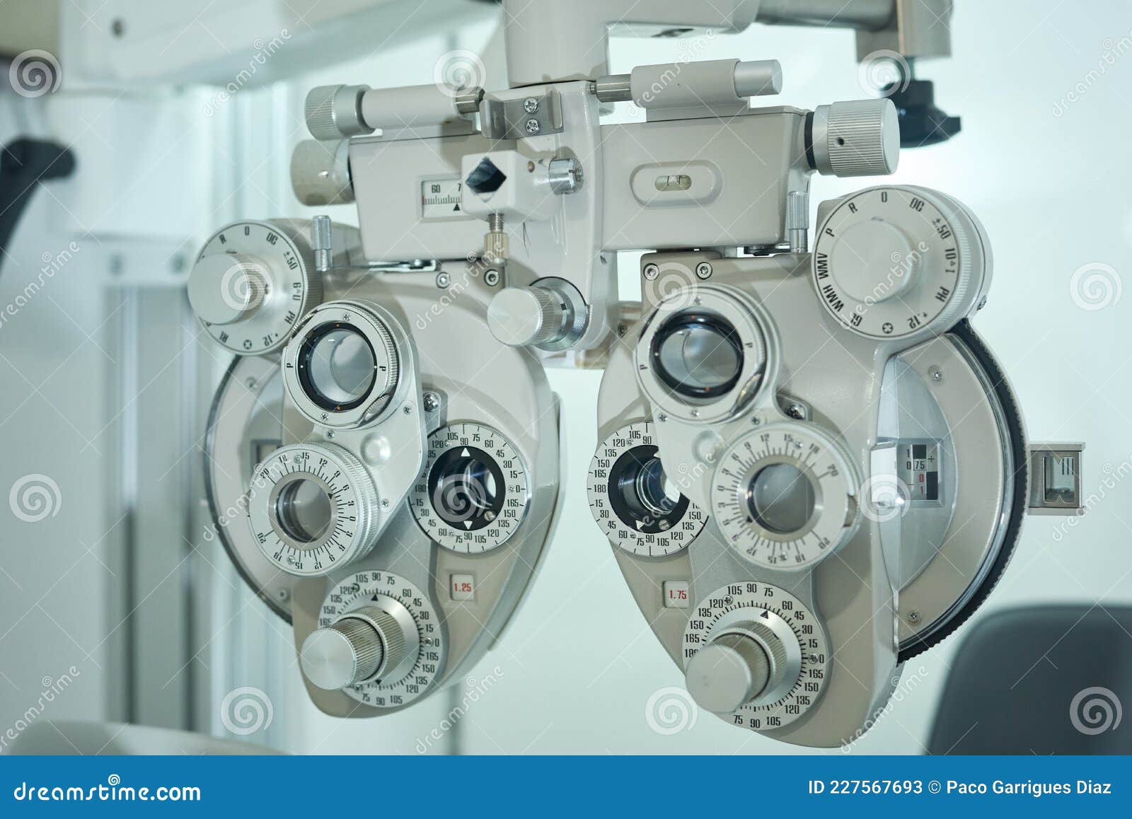 Optical Graduation Instruments Stock Image - Image of optometrist ...