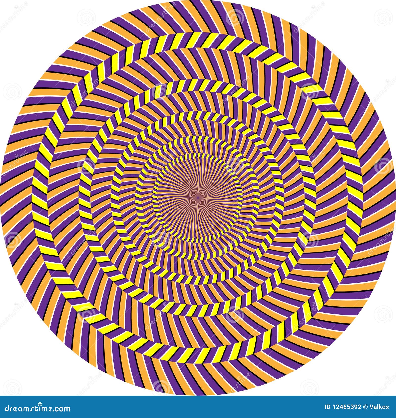 Optical illusion stock vector. Illustration of plate - 12485392