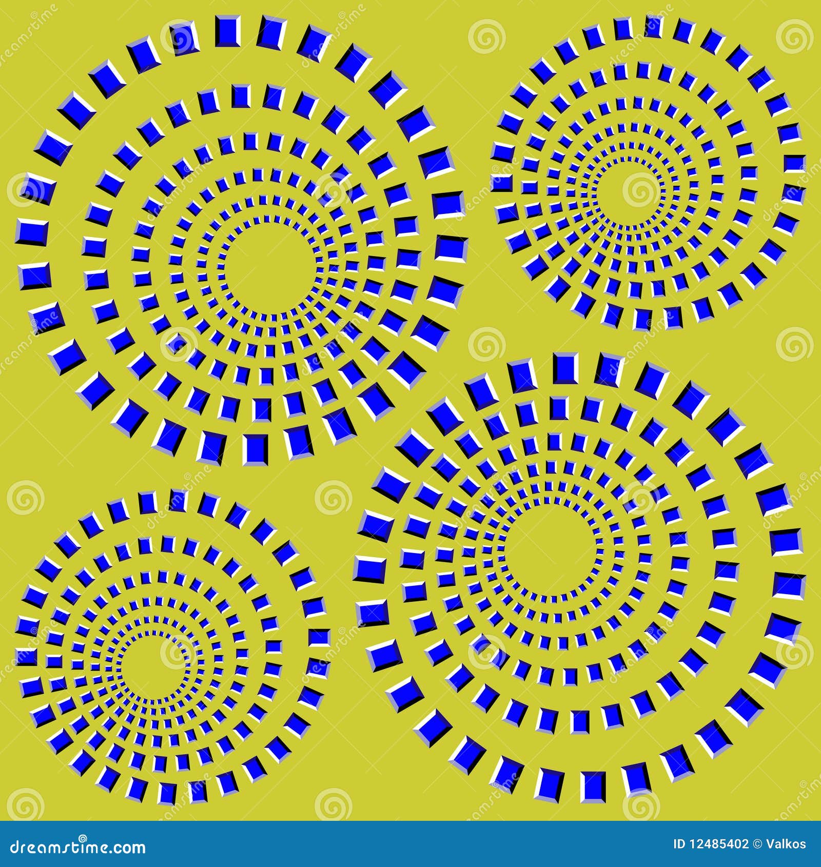 Optical illusion stock vector. Illustration of digital - 12485402