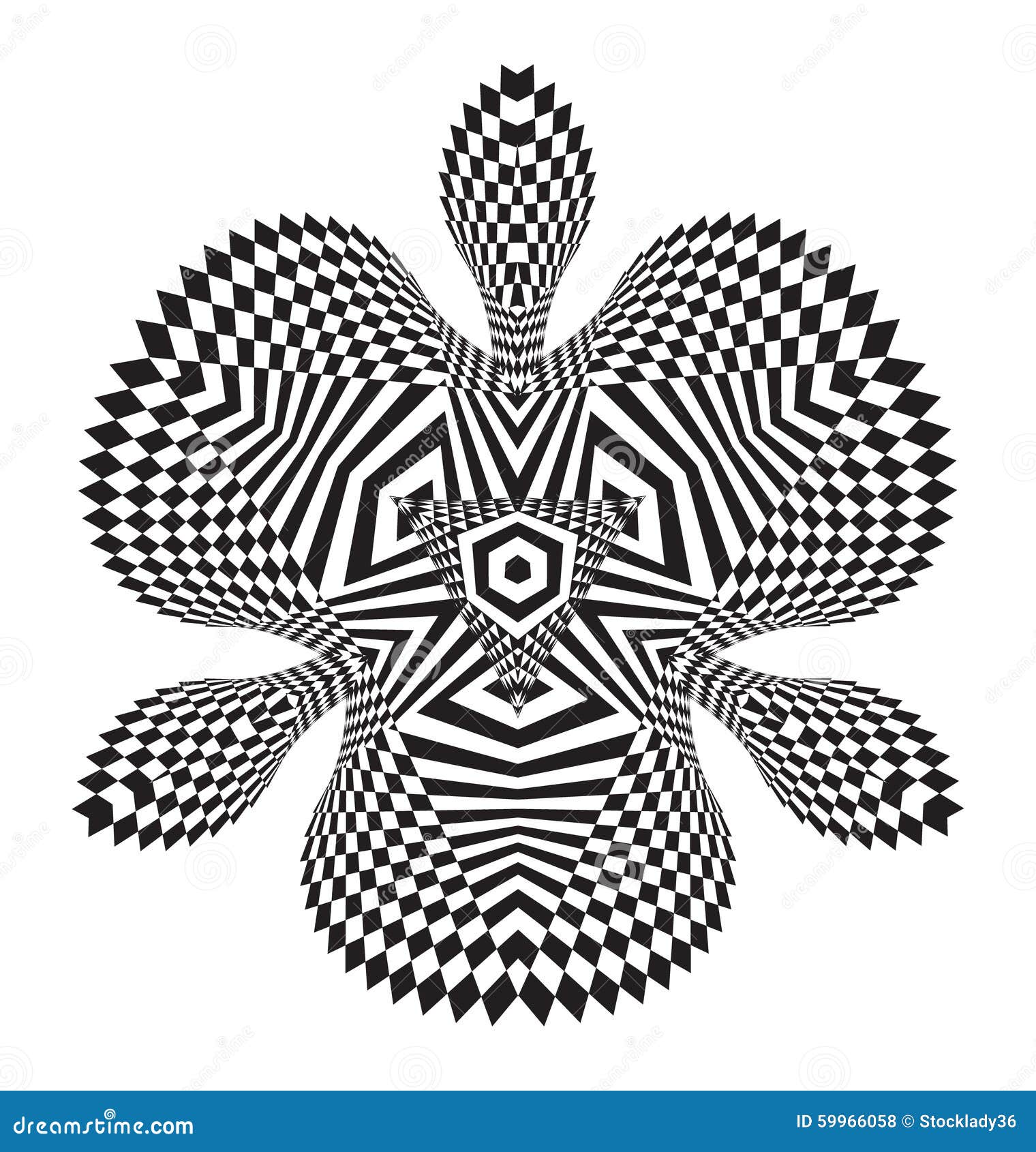 Optical Illusion Abstract Element Stock Illustration - Illustration of ...