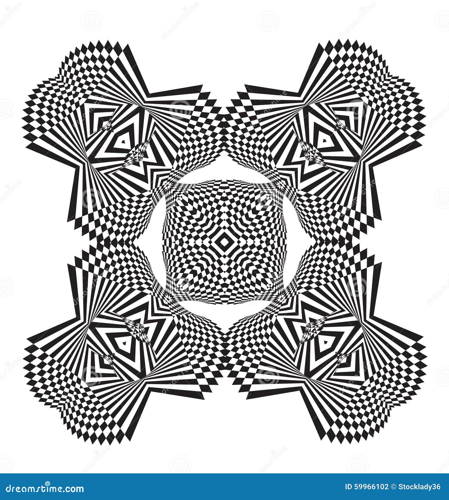 Optical Illusion Abstract Element Stock Illustration - Illustration of ...