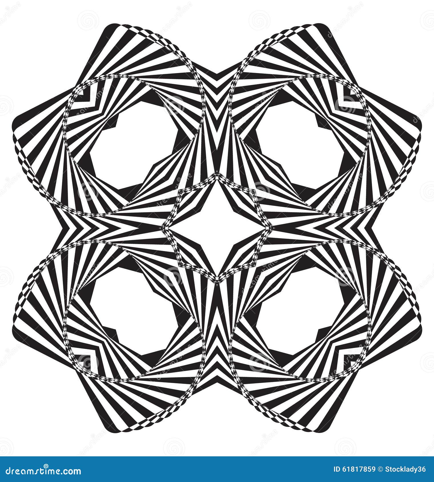 Optical Illusion Abstract Element Stock Illustration - Illustration of ...