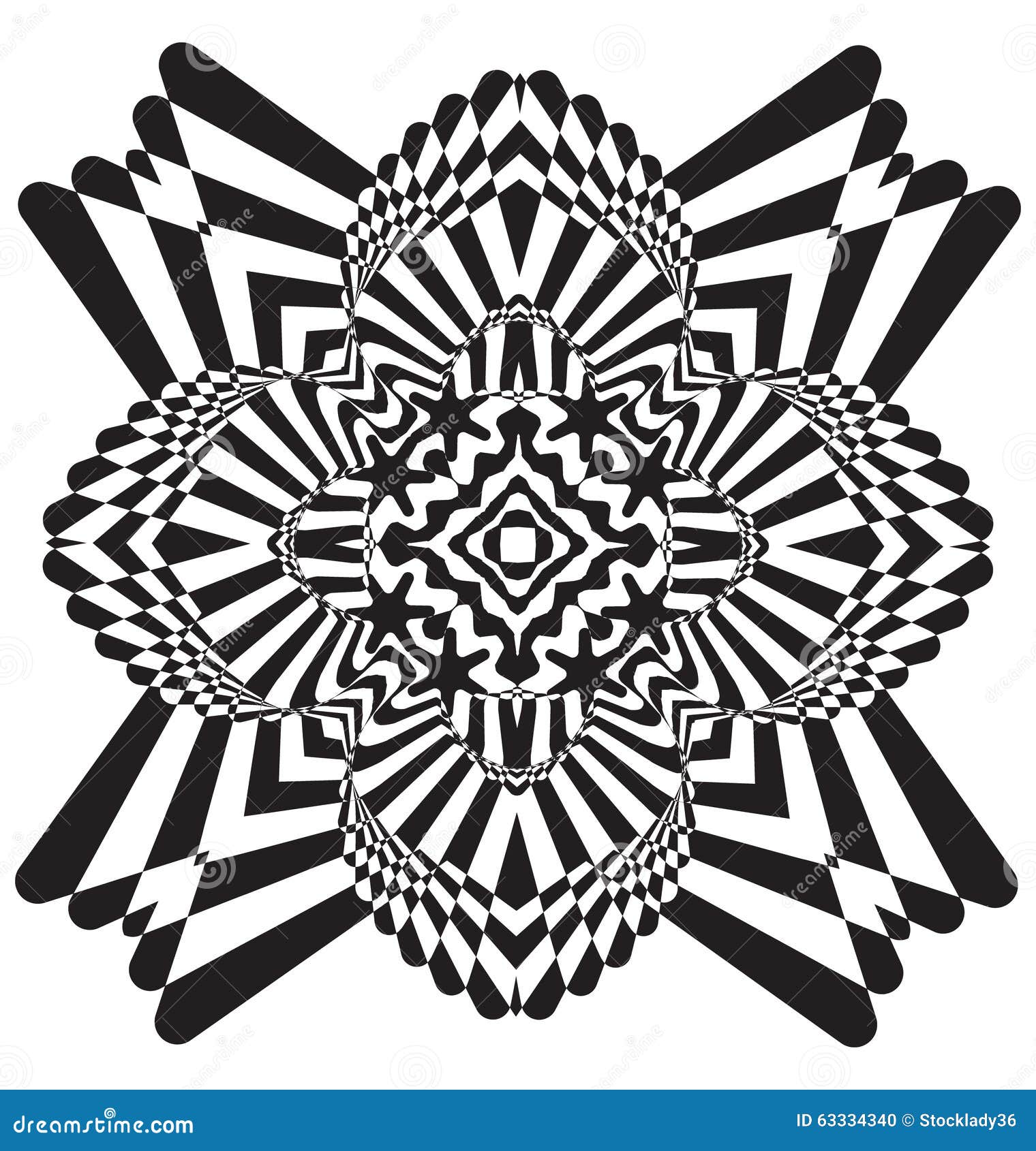 Optical Illusion Abstract Element Stock Illustration - Illustration of ...