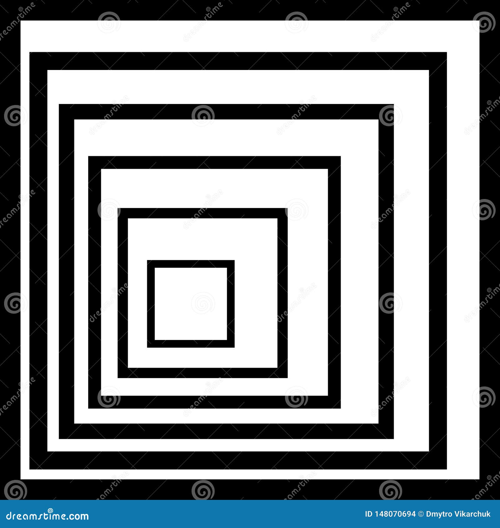 Optical Illusion. Abstract Lines Background. Geometric Black and White ...