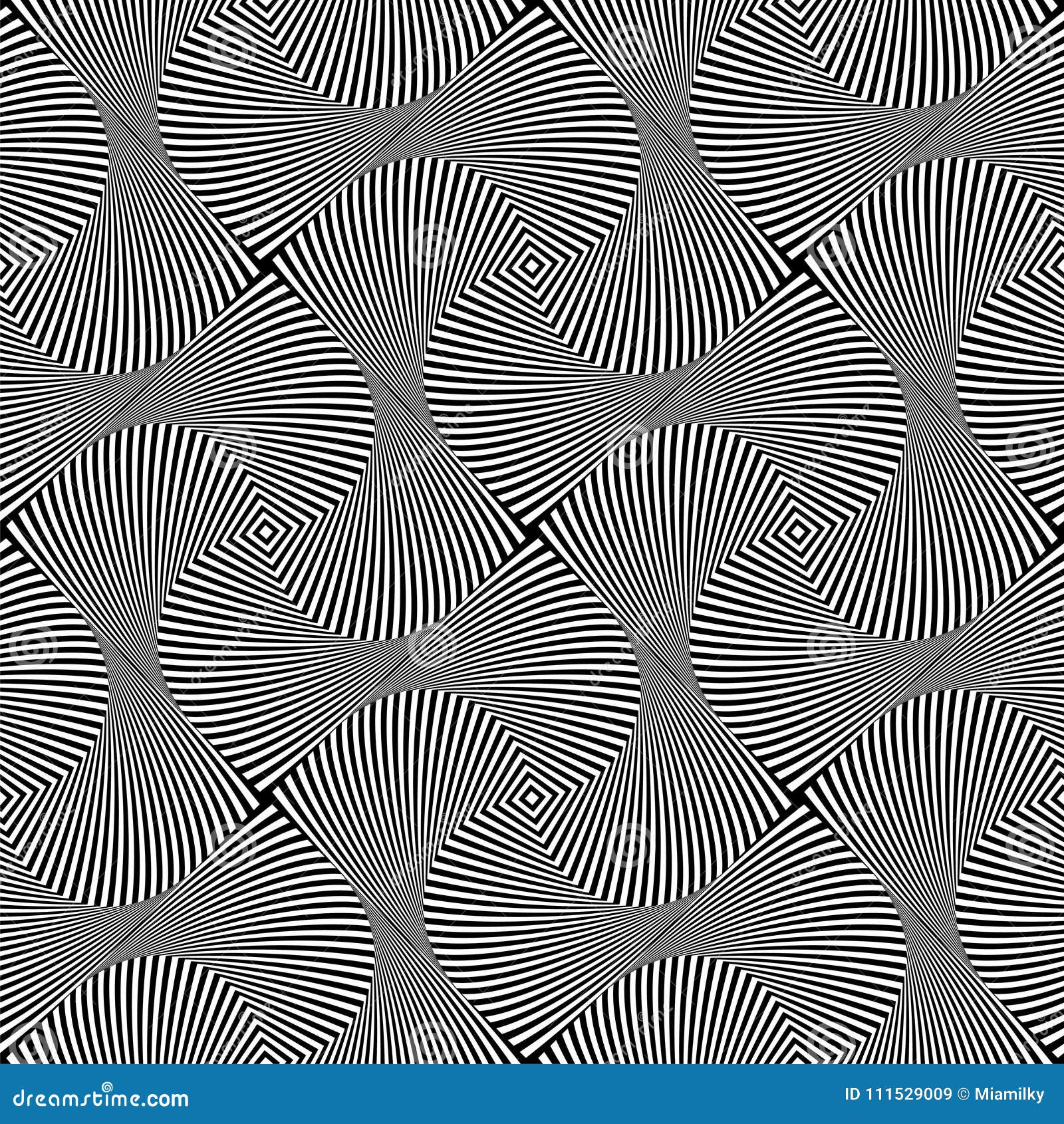 Optical Illusion Art Abstract Background Black And White Monochrome