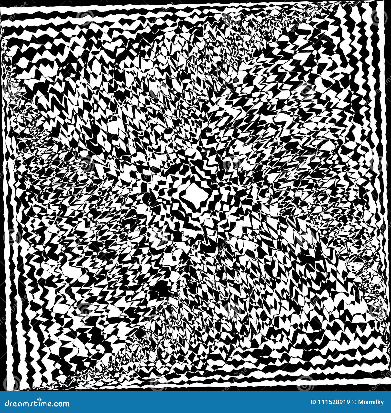 Optical Illusion Art Abstract Background. Black and White Monochrome ...