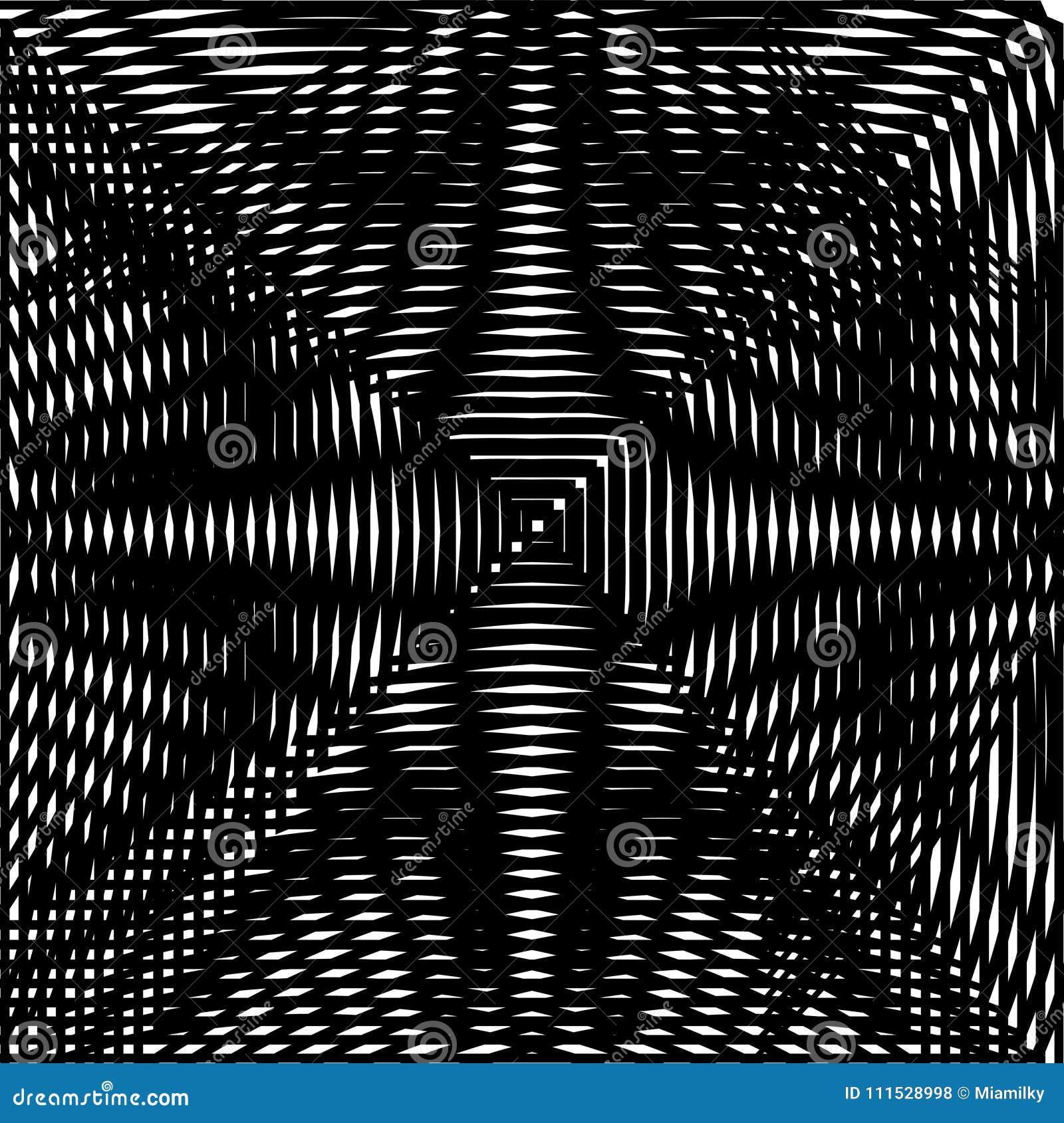 Optical Illusion Art Abstract Background. Black and White Monochrome ...