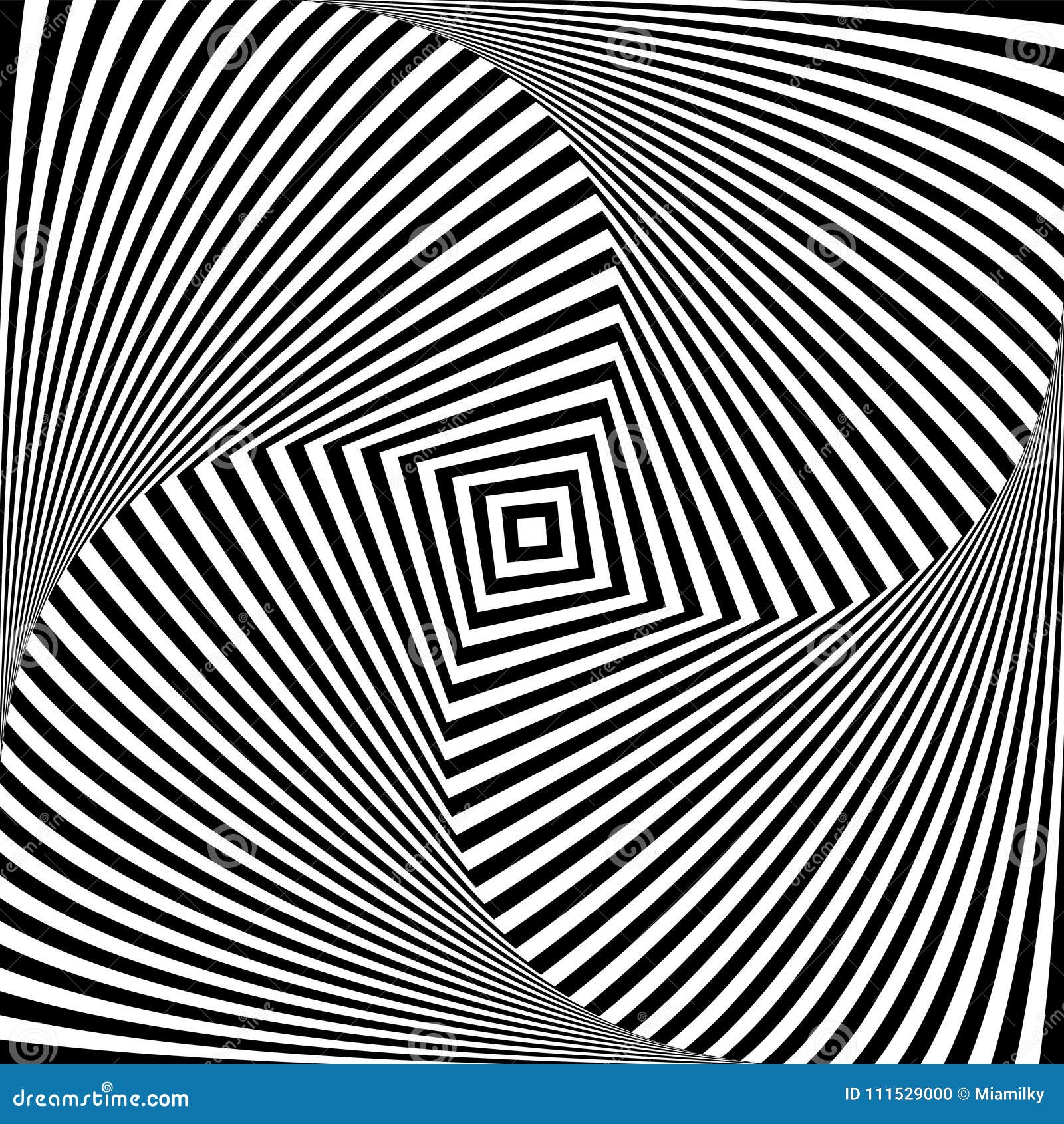 Optical Illusion Art Abstract Background. Black and White Monochrome ...