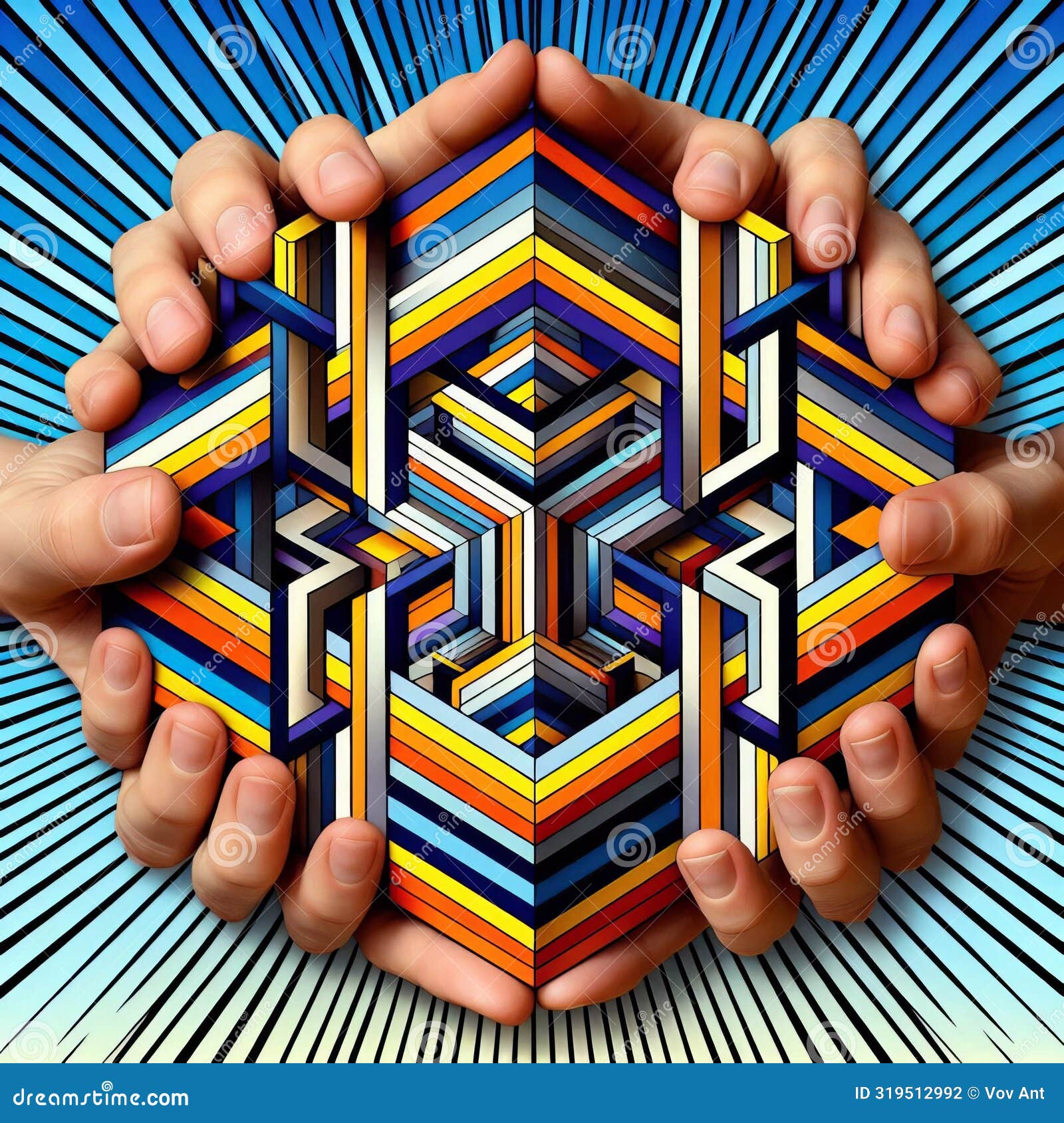 178 46. Optical Illusion Art_ a Mind-bending Optical I Stock ...