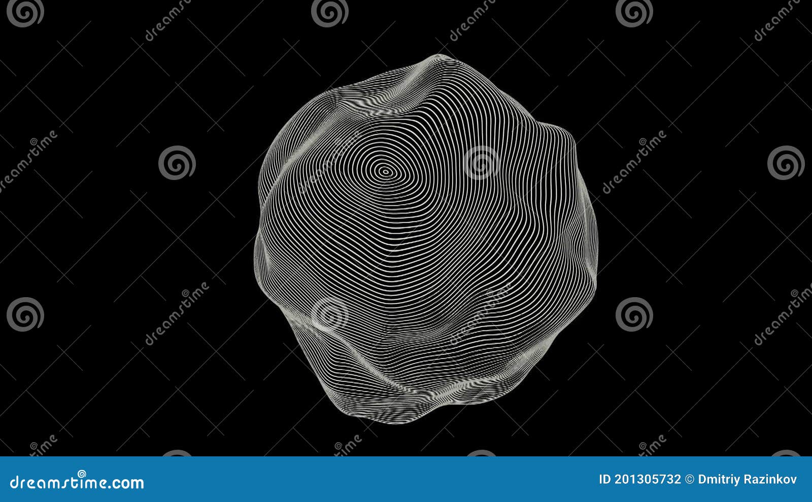 Optical Illusion Black and White Seamless Looping Hypnotic Circles ...