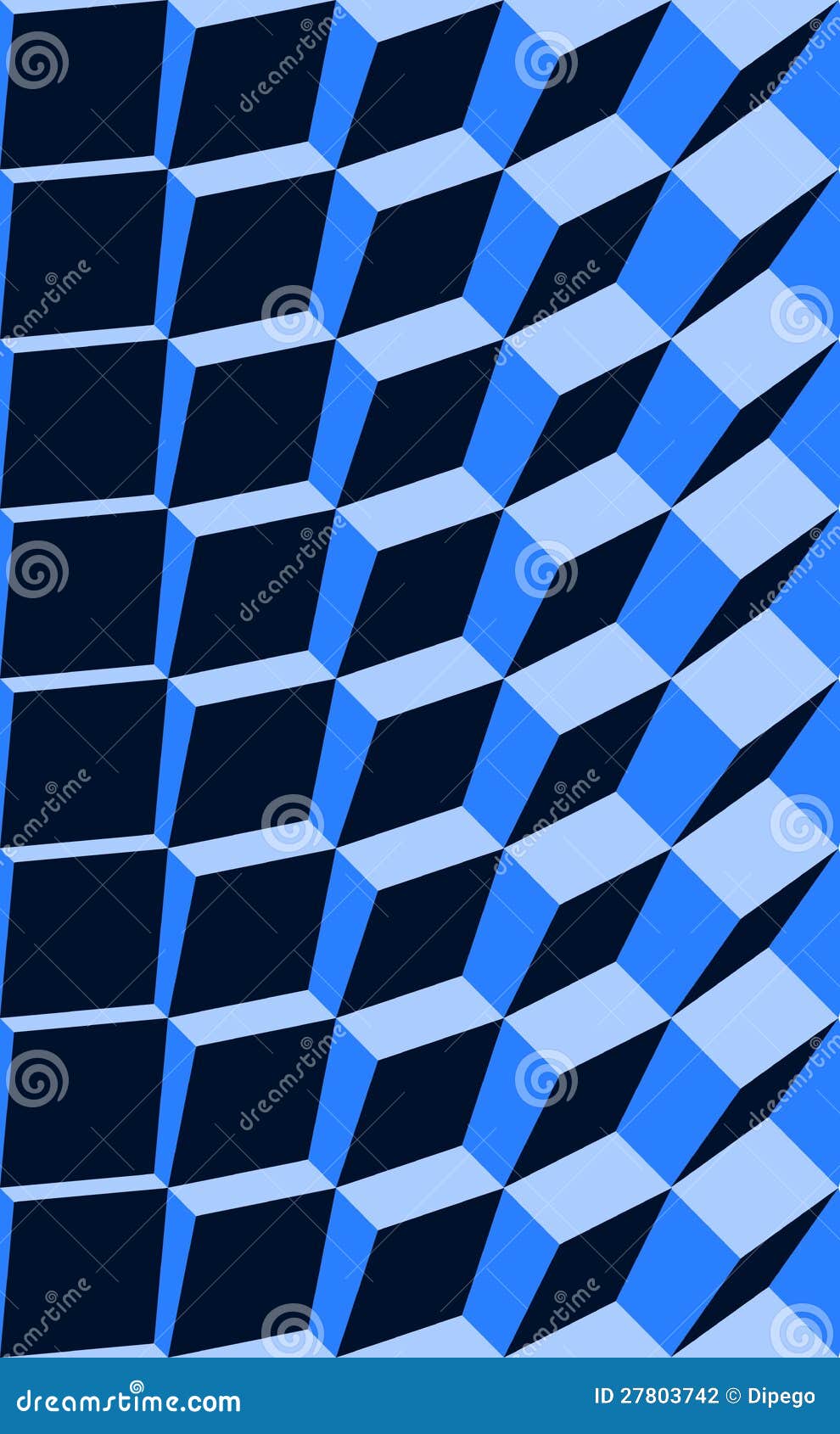 Optical illusion blue stock illustration. Illustration of blue - 27803742