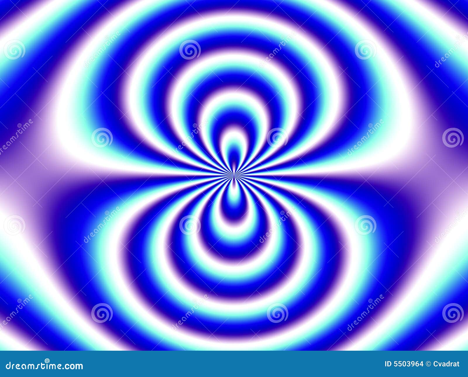 Optical Illusion Blue White Double Funnel Stock Illustration ...