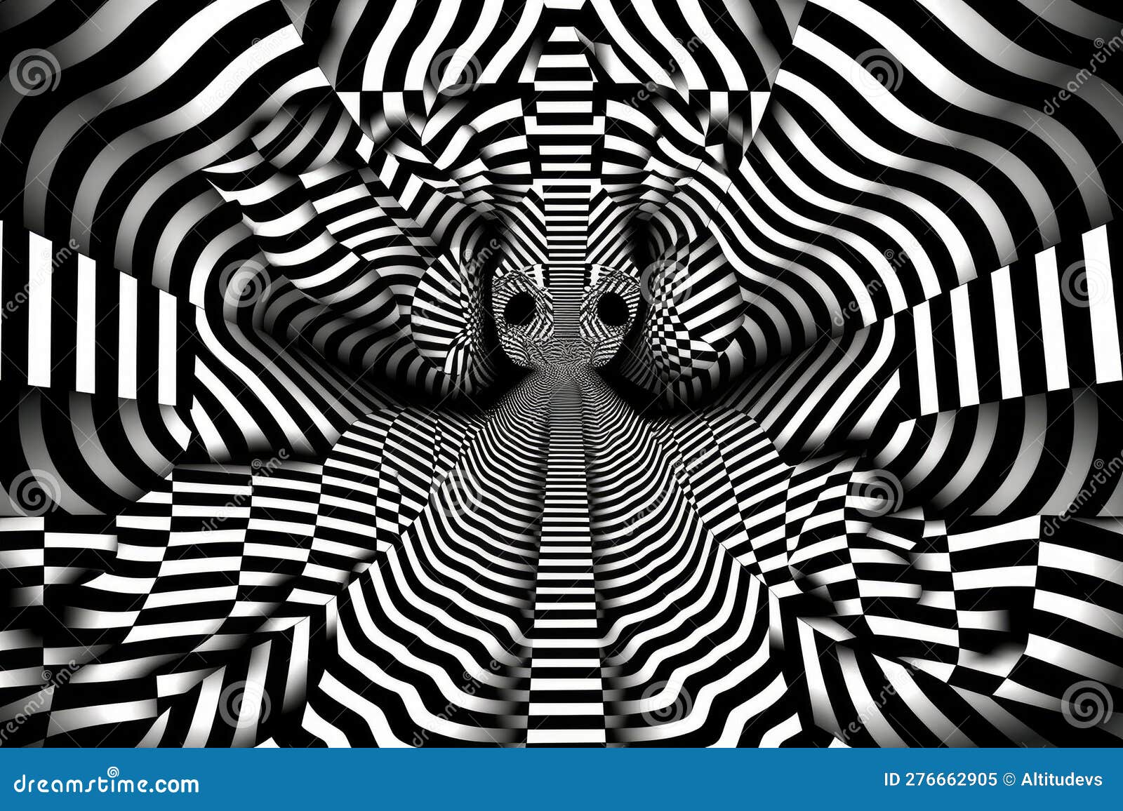Optical Illusion, with Blurred Lines and Shapes, that Appears To Move ... Optical Illusion, with Blurred Lines and Shapes, that Appears To Move ...