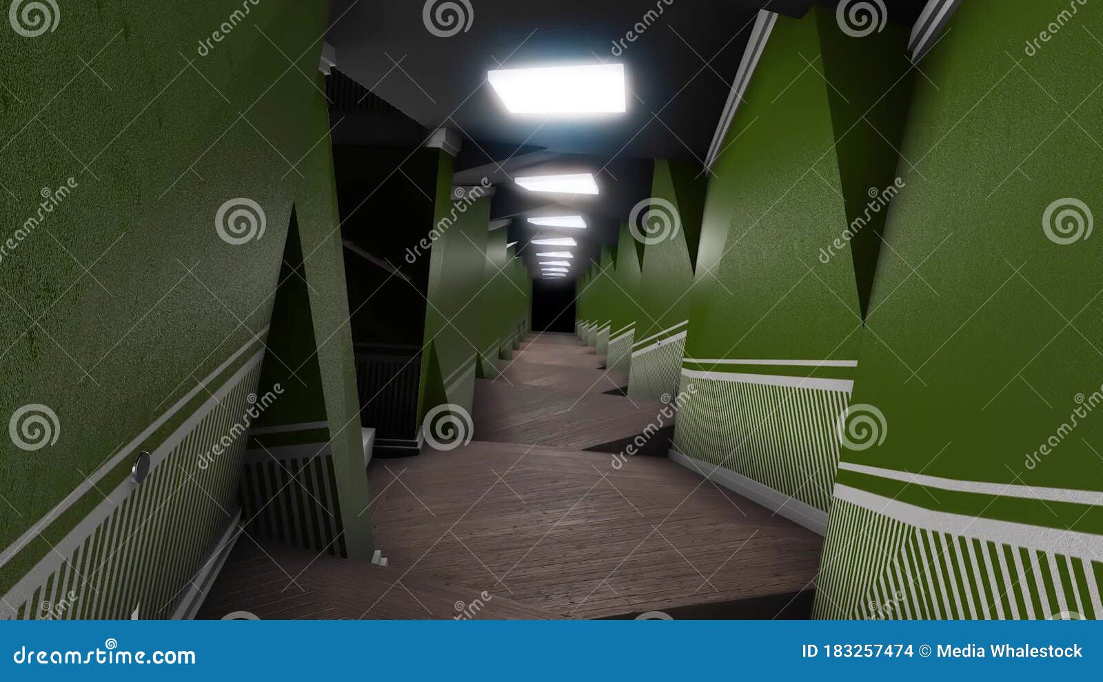 Optical Illusion of Corridor. Animation Stock Footage - Video of deep ...
