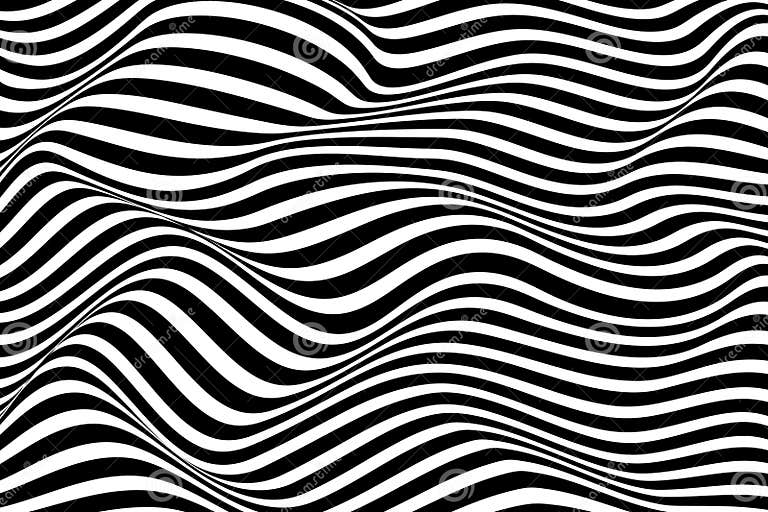 Optical Illusion Distorted Ripple Effect Wave Pattern Stock Vector ...