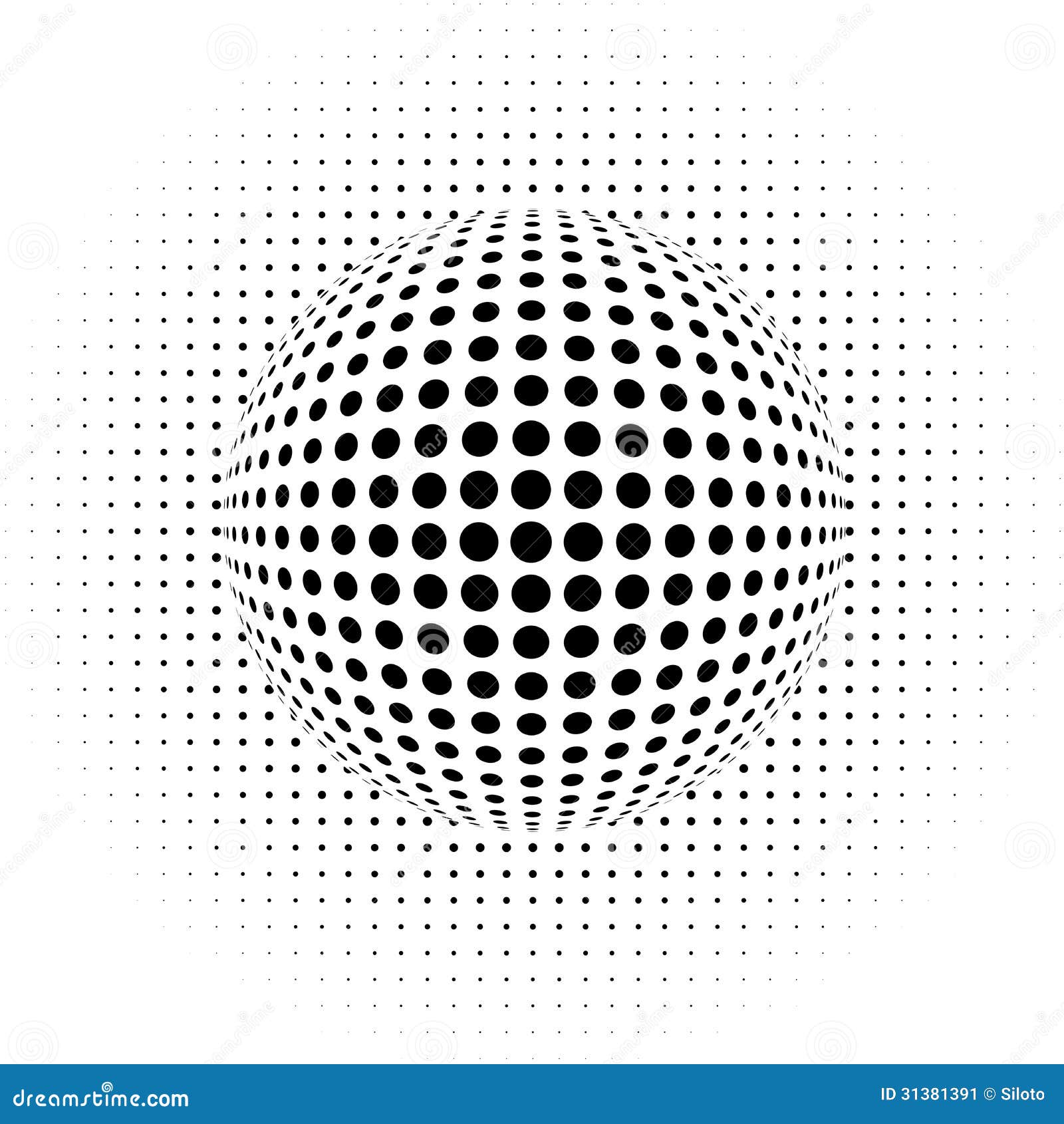 Optical Illusion - Dots Cartoon Vector | CartoonDealer.com #31381391