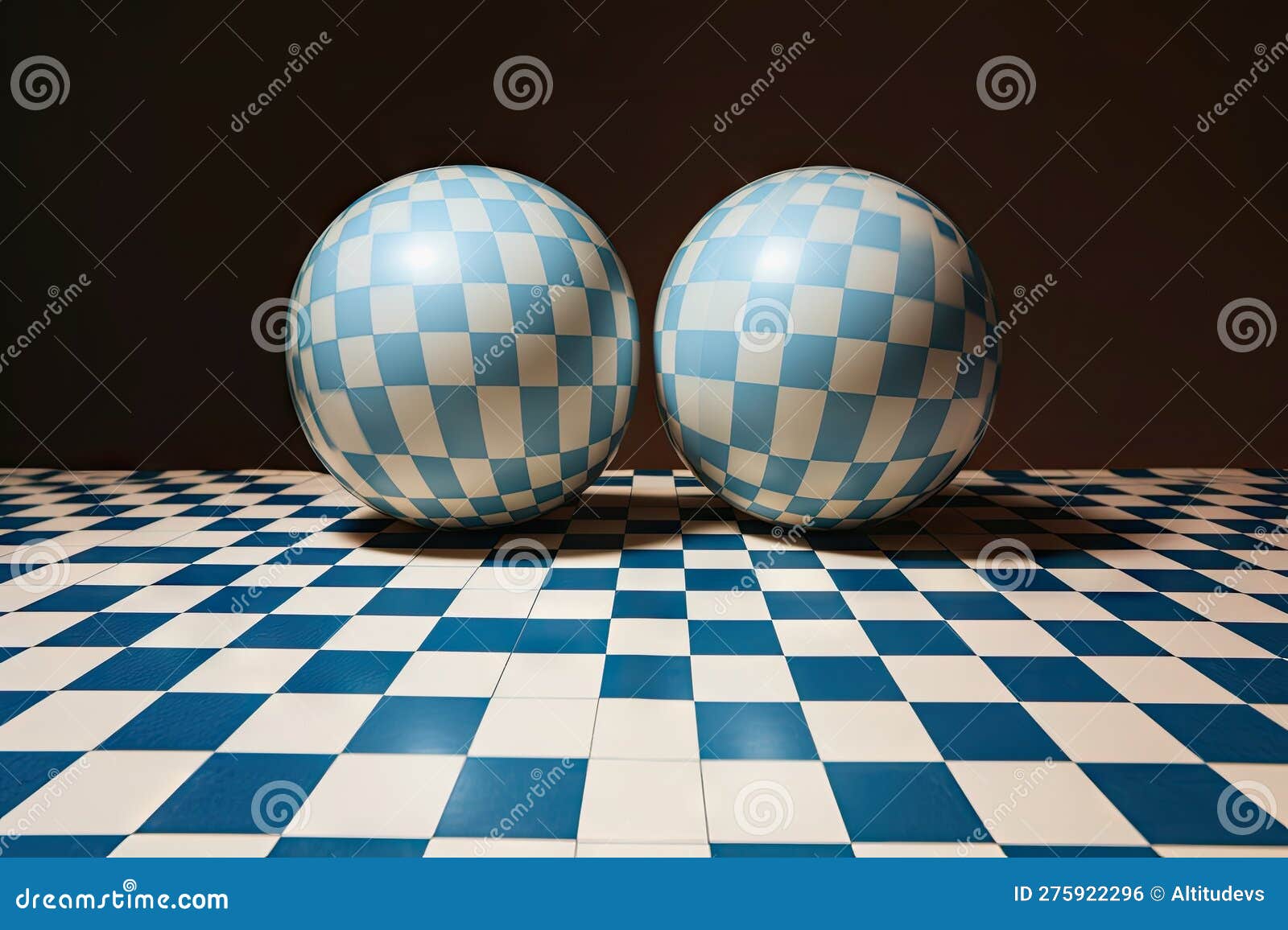 Optical Illusion of a Double-image, with One Image Floating Above the ...