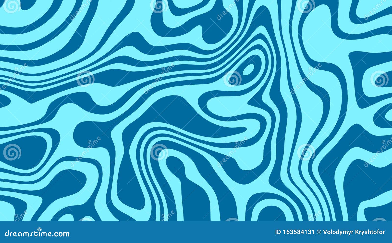 Optical Illusion. Dynamic Wave. Topographic Map. Abstract Vector ...