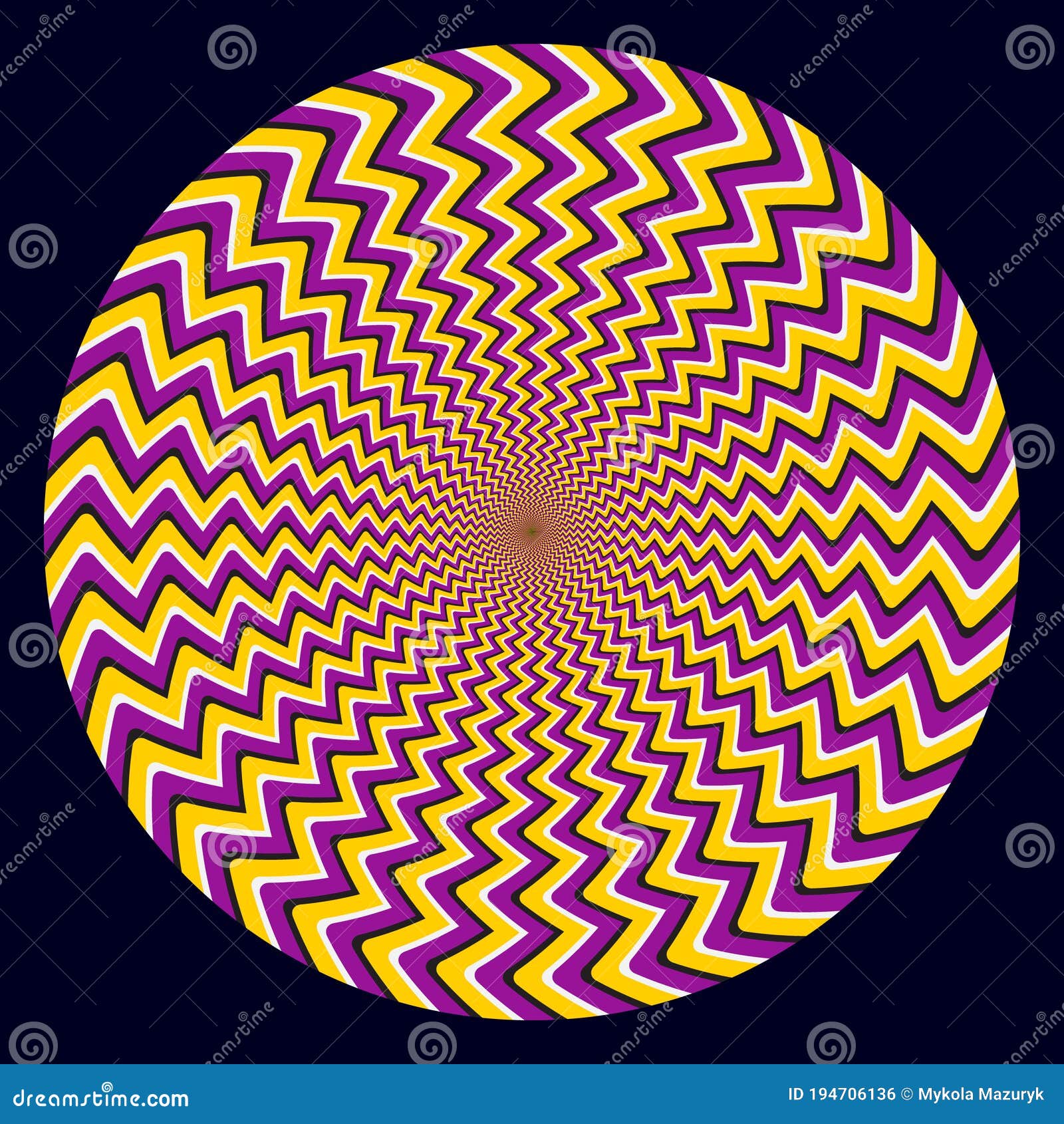 Optical Illusion Effect. Color Abstract Background Stock Vector ...