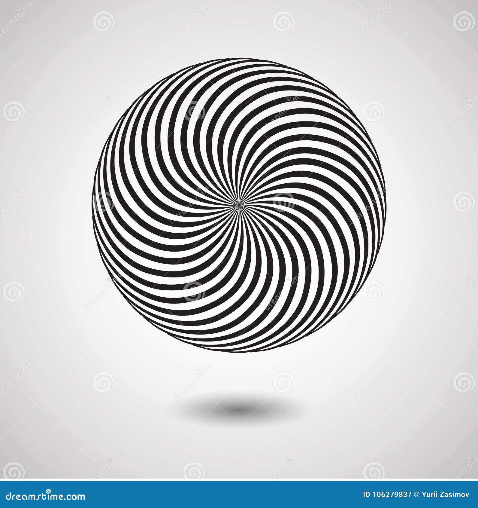 Optical Illusion Effect. Geometric Tile in Menfis Pop Art Style. Vector ...