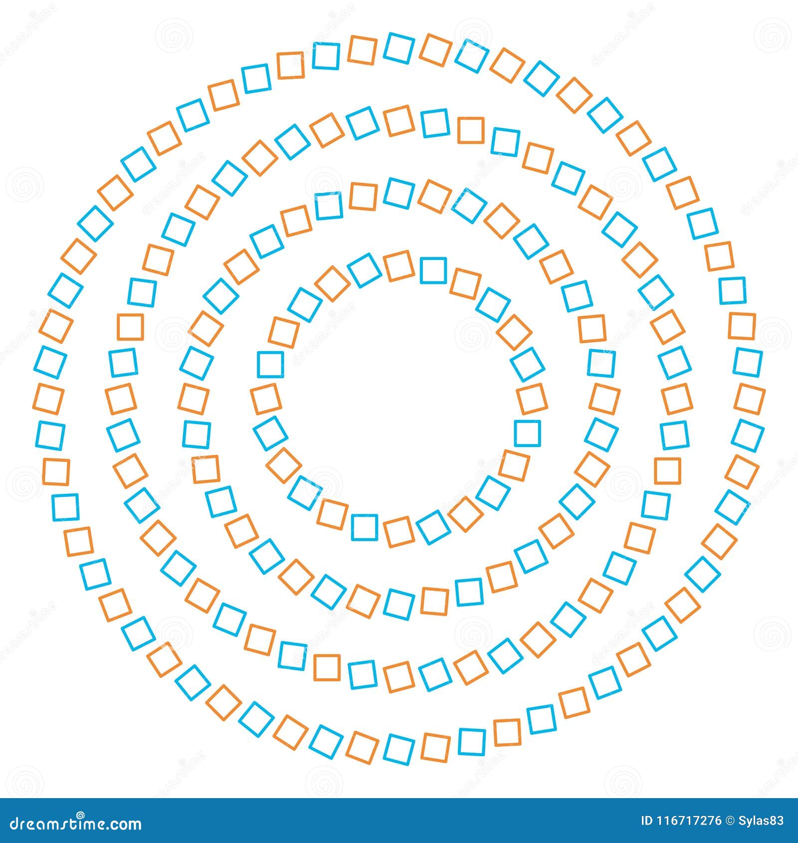 Optical Illusion, Colorful Blocks, Different Shapes Stock Vector ...