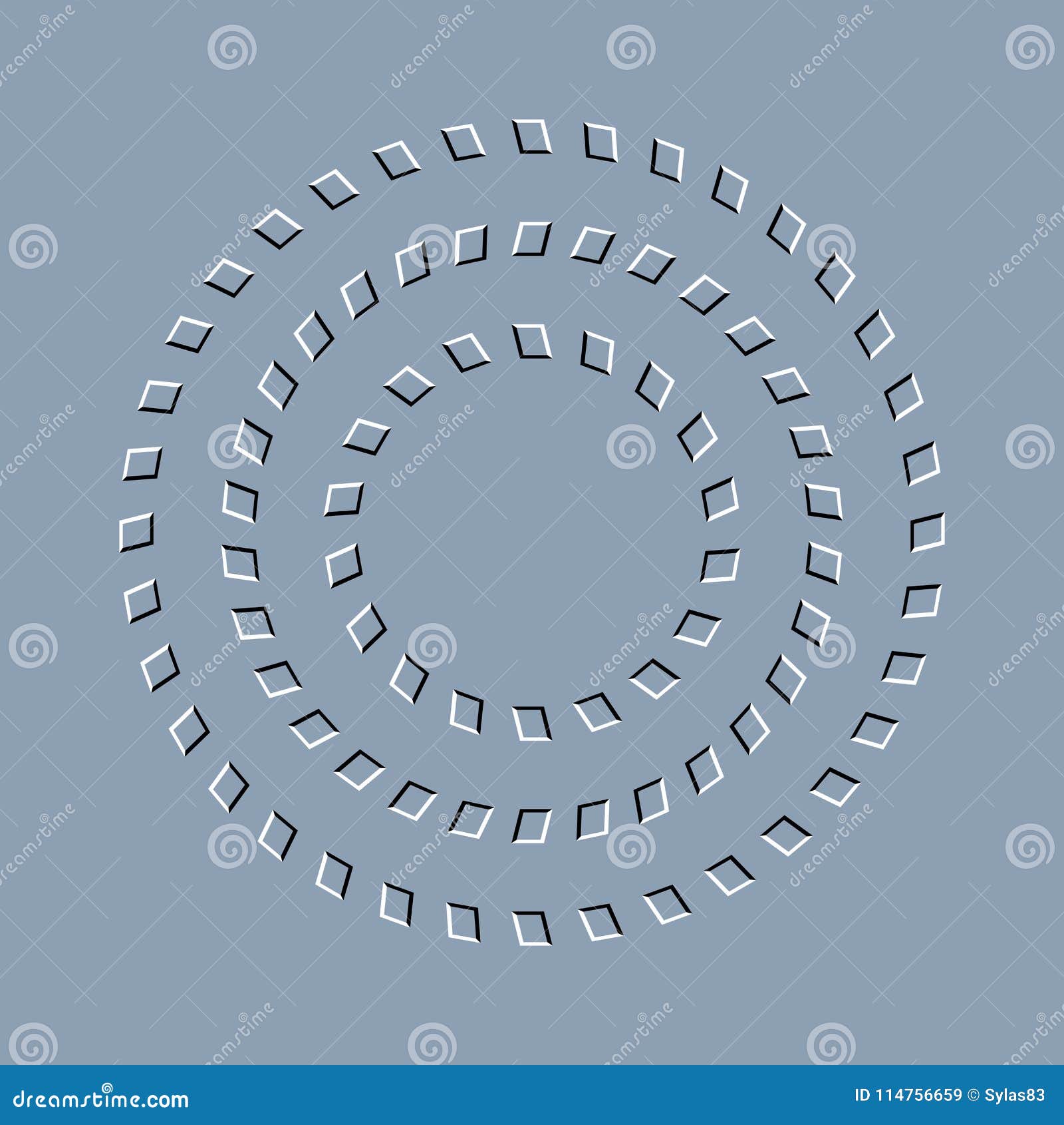 Optical Illusion Effect, Op Art Vector Abstract Background. Stock ...