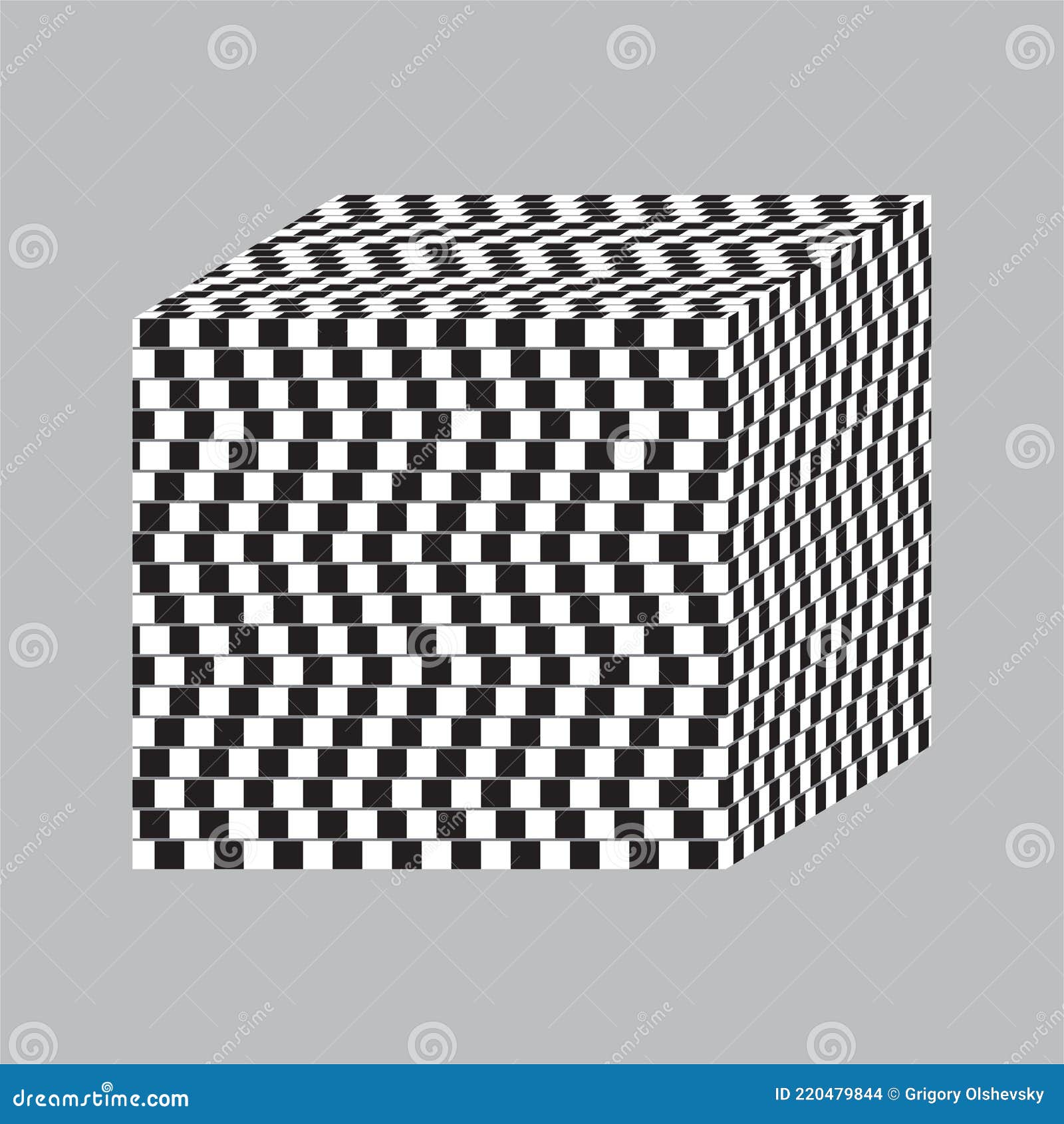 Optical Illusion. False-appearing Distortion of the Image Stock Vector ...