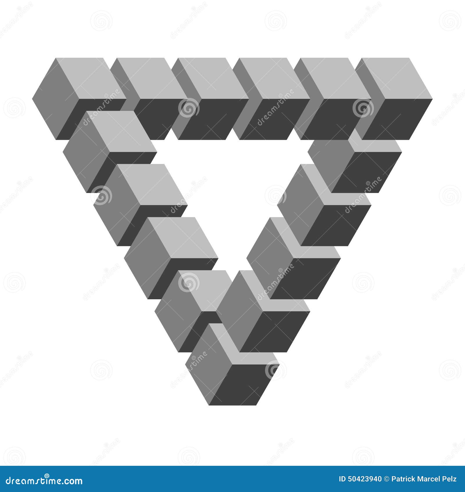 Optical Illusion Triangle Cubes Stock Illustrations – 573 Optical ...