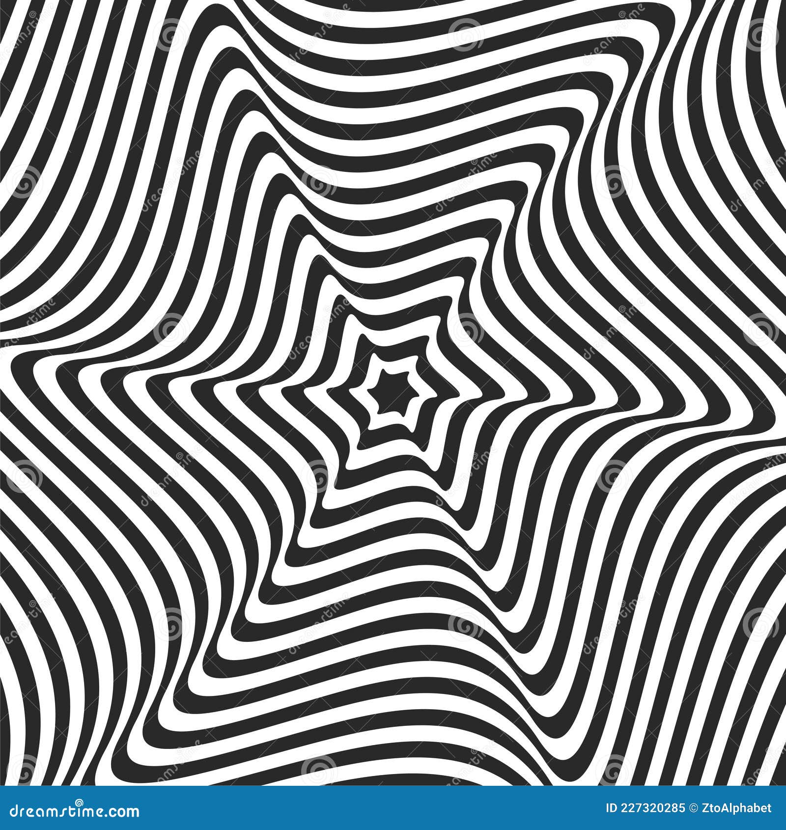 Optical Illusion Hexagon Art Pattern Stock Vector - Illustration of ...