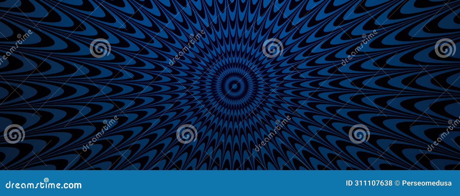 Optical Illusion Horizontal Background. Abstract Curves, Geometric ...