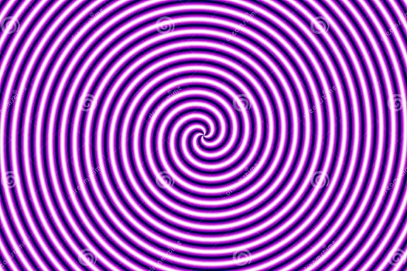 Optical Illusion Hypno Purple Stock Illustration - Illustration of ...