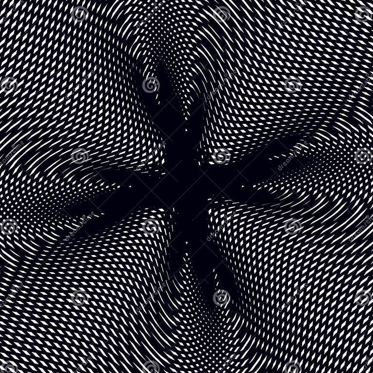 Optical Illusion, Moire Background, Abstract Stock Vector ...