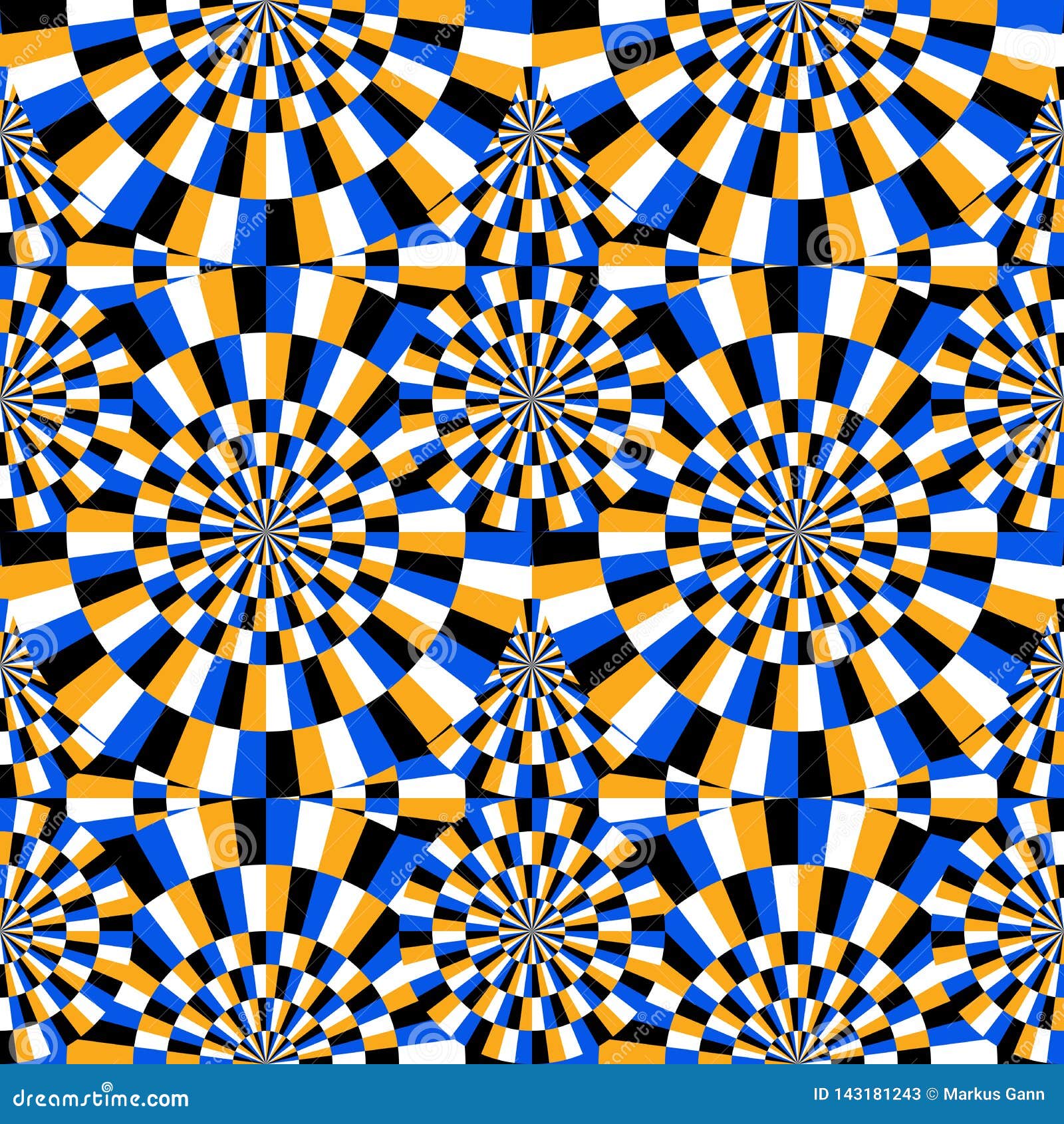 Illusion Of Moving Tunnel With Geometric Lines. Design. Octagonal ...