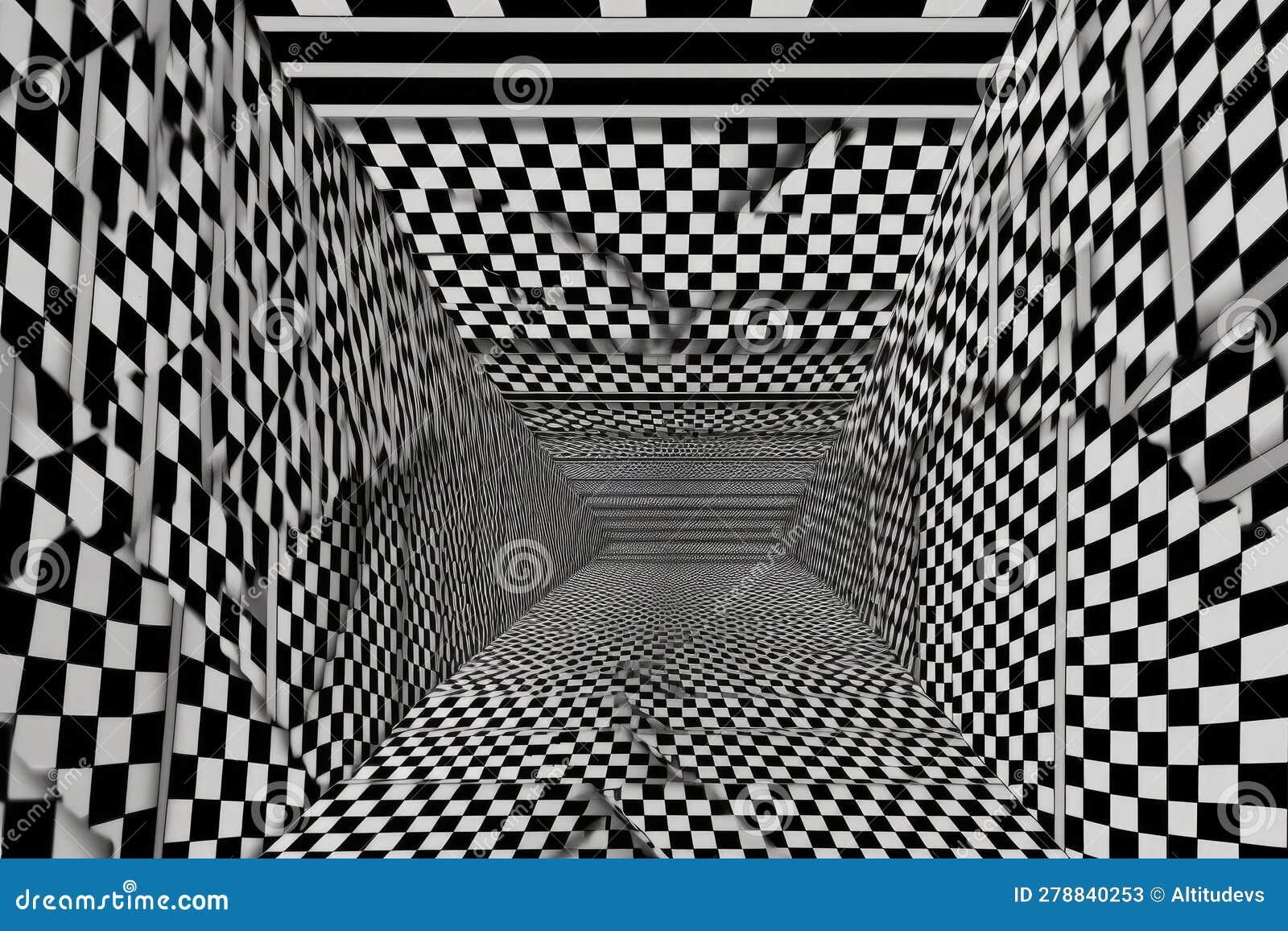 Optical Illusion of a Moving Staircase, with Each Step Appearing To ... Optical Illusion of a Moving Staircase, with Each Step Appearing To ...