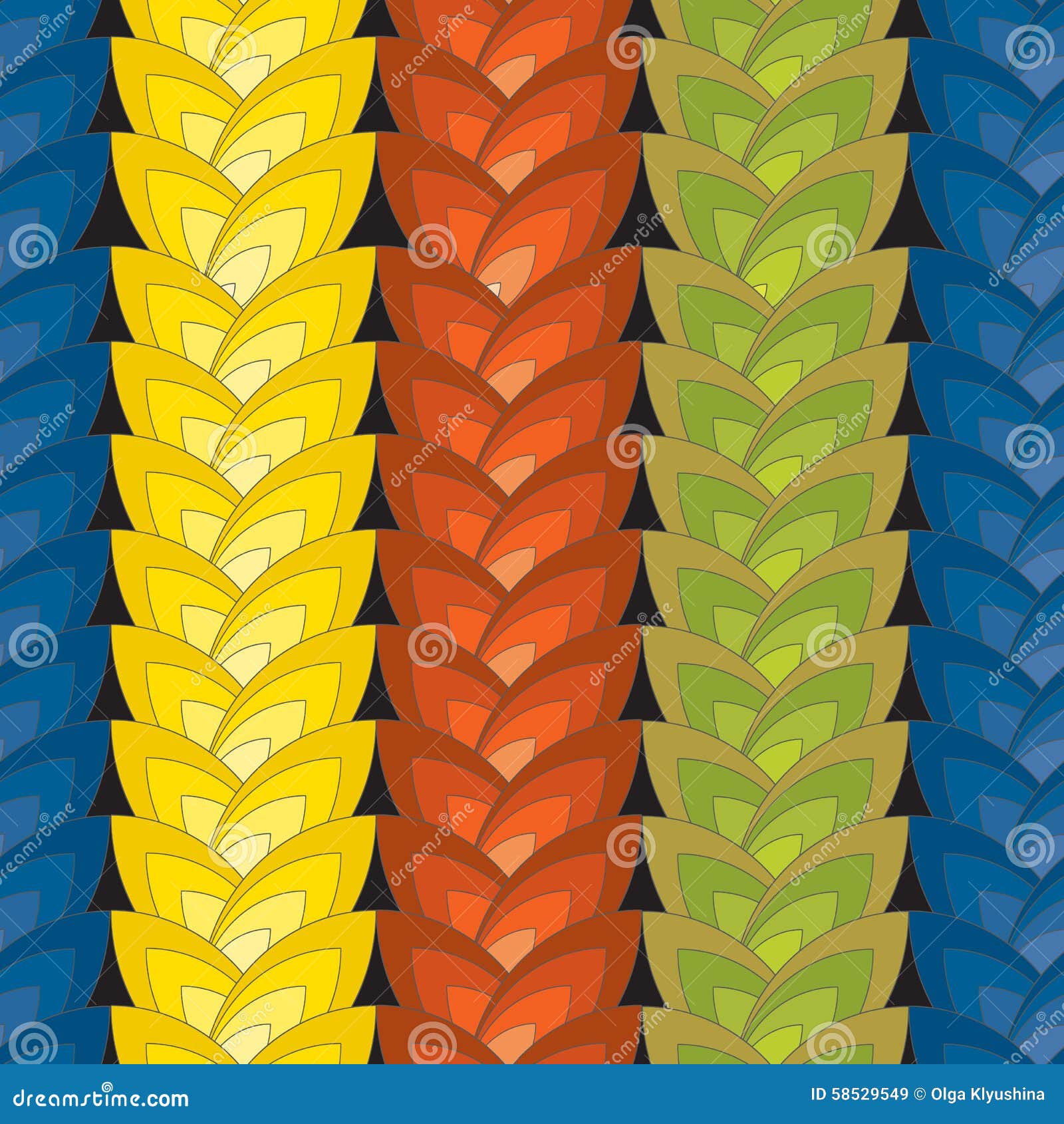 Optical Illusion: Multicolor Abstract Seamless Pattern. Texture Stock ...