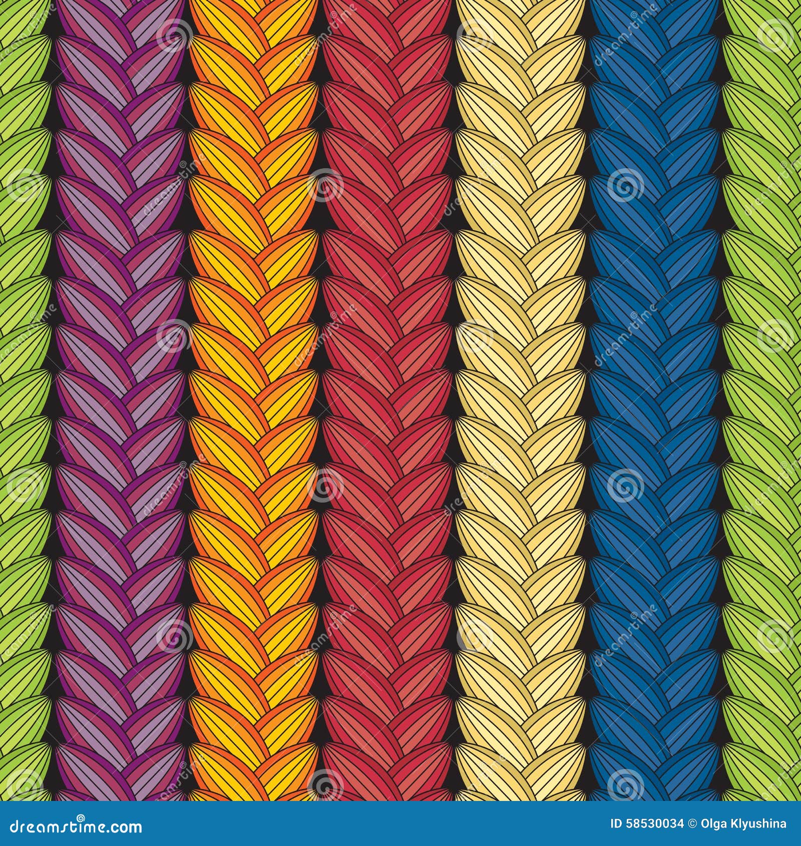 Optical Illusion: Multicolor Abstract Seamless Pattern. Texture Stock ...