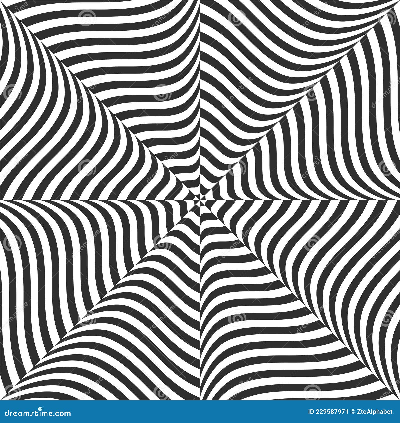 Optical Illusion Octagon Abstract Background Stock Vector ...