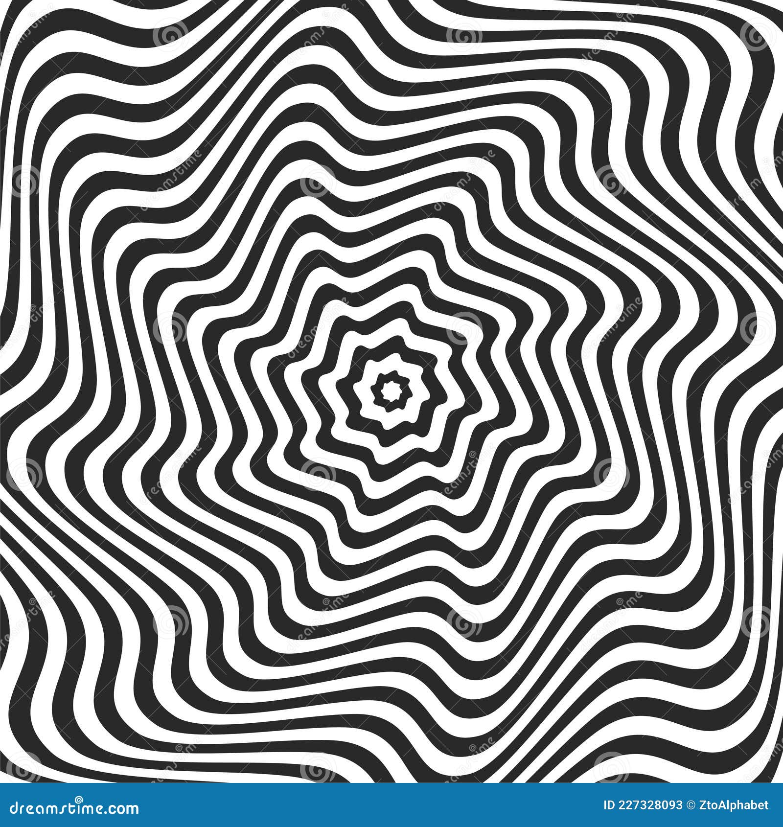 Optical Illusion Octagon Art Patterns Stock Vector - Illustration of ...