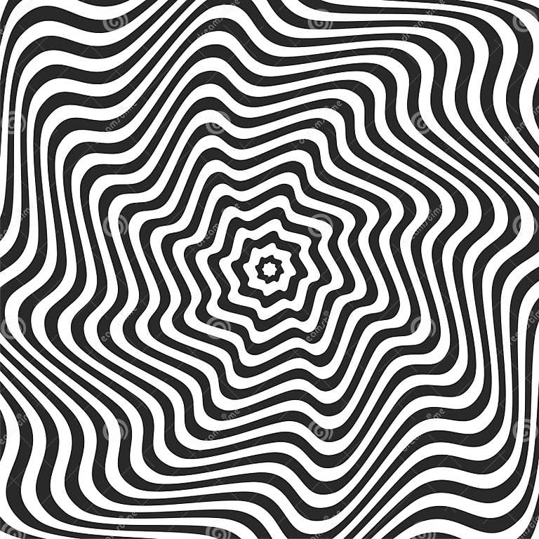 Optical Illusion Octagon Art Patterns Stock Vector - Illustration of ...