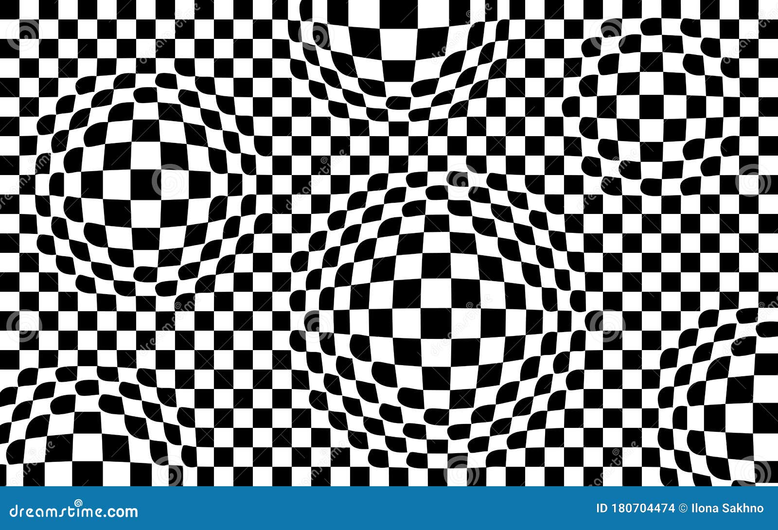 Optical Illusion - Parallel Lines Made from Black and White Pillows ...