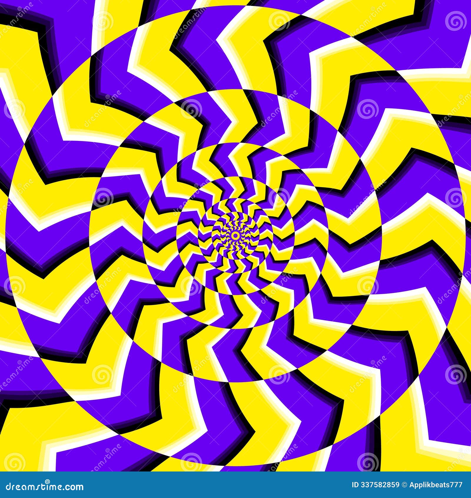 Optical Illusion Pattern. Colorful Hypnotic Abstract Swirl Stock ...