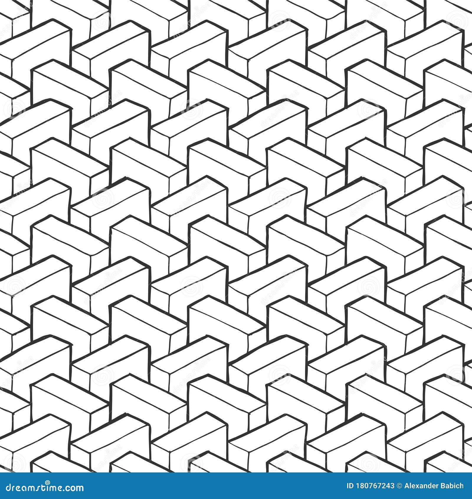 Optical illusion pattern stock vector. Illustration of drawing - 180767243